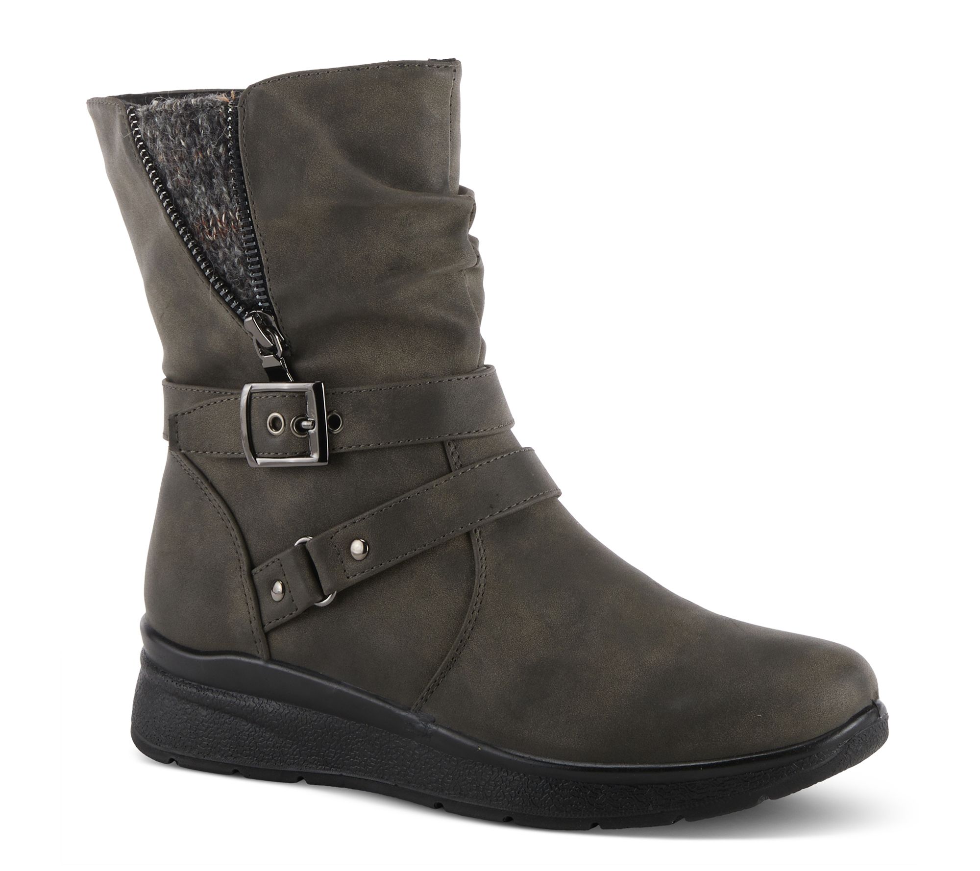 Flexus by Spring Step Sweater Boots - Campton - QVC.com