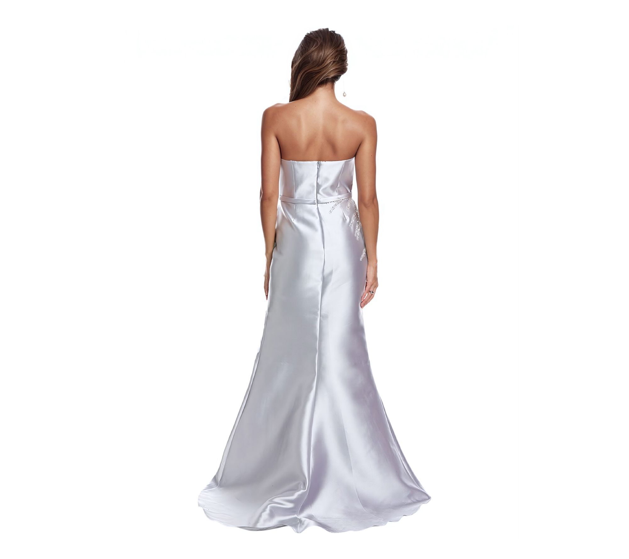Rene by Rene Ruiz Collection Strapless Embellished Gown - QVC.com