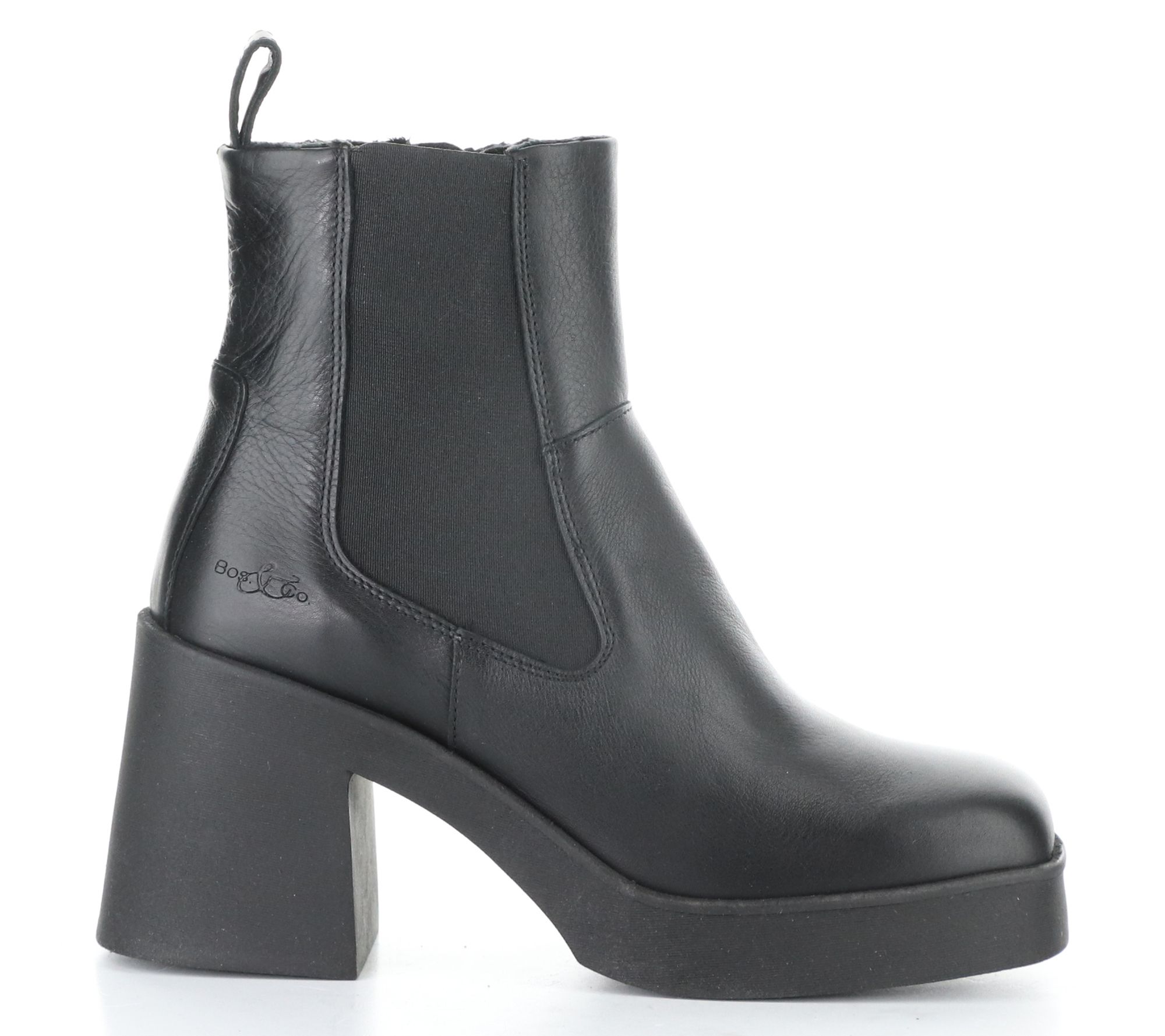 Bos. & Co. Winter Feel/Elastic Leather Boot - Veil - QVC.com
