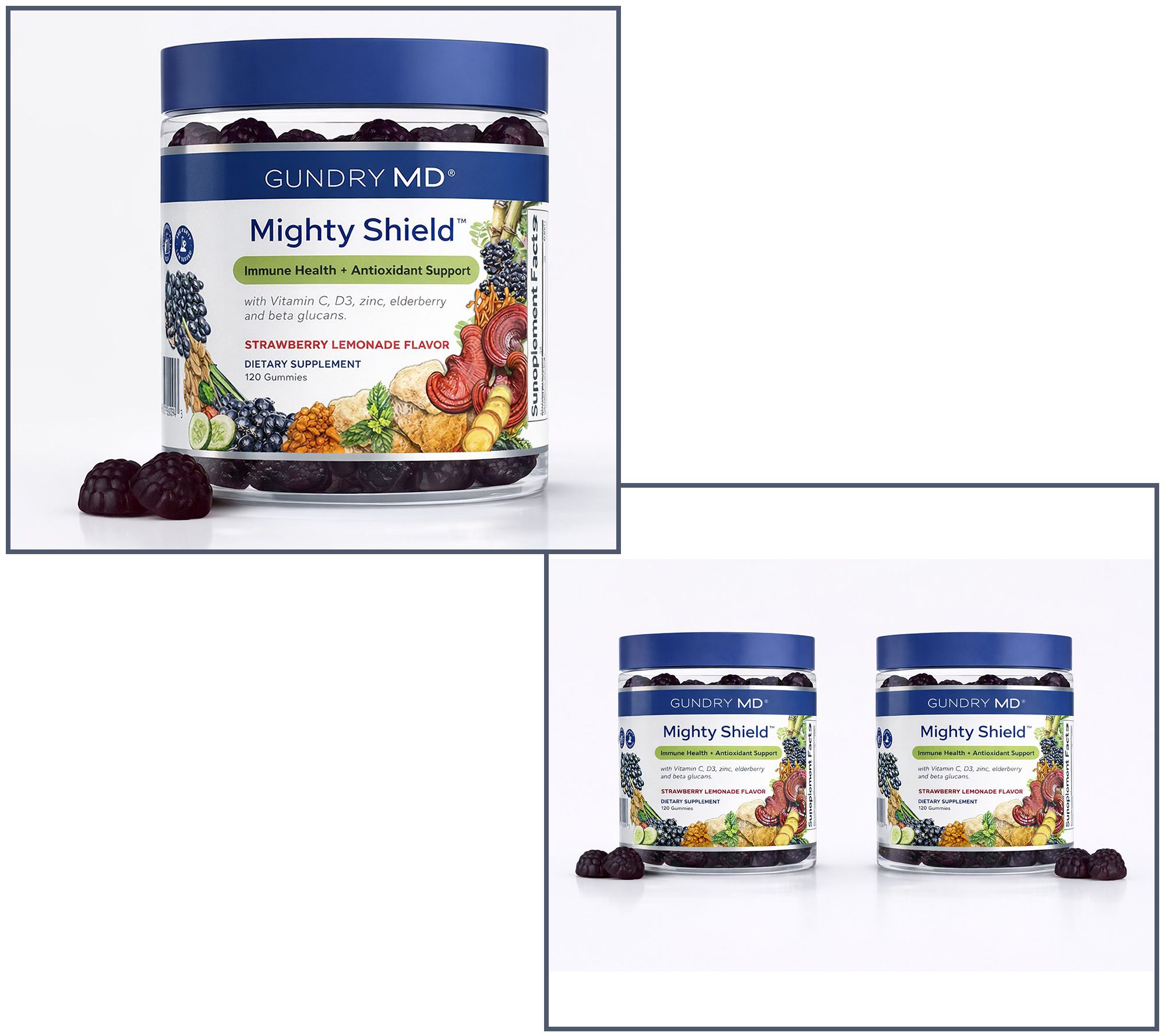(QVC) Gundry MD Mighty Shield Immunity Support Gummy c/o 60 or 120 ...