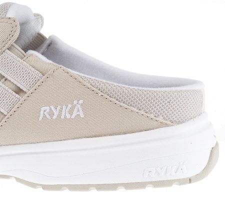 Ryka Slip-On Mules with Mesh Inset Detail - QVC.com
