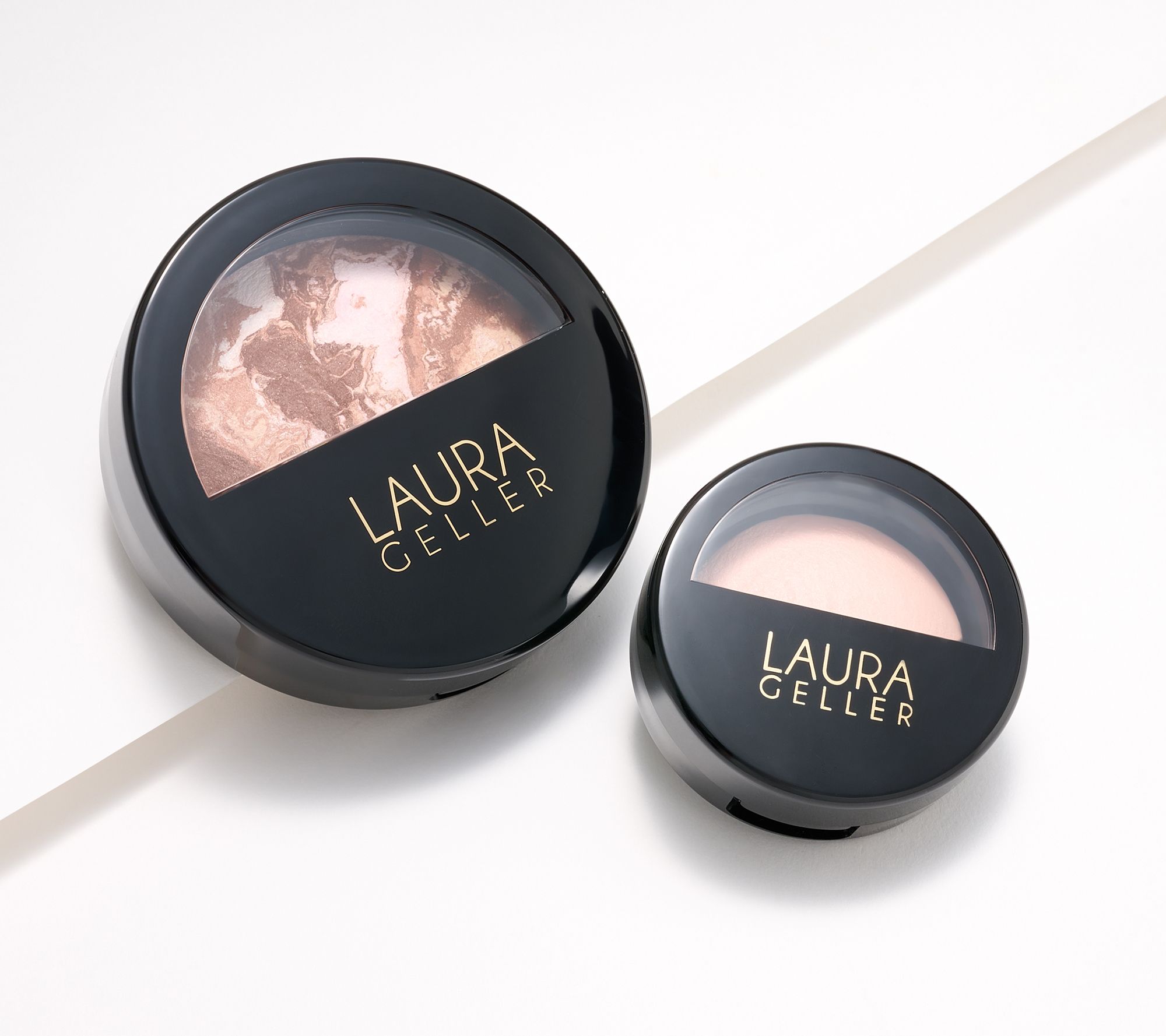 Laura Geller Bronze-N- Brighten, Baked Highlighter & Lipstick Kit - QVC.com