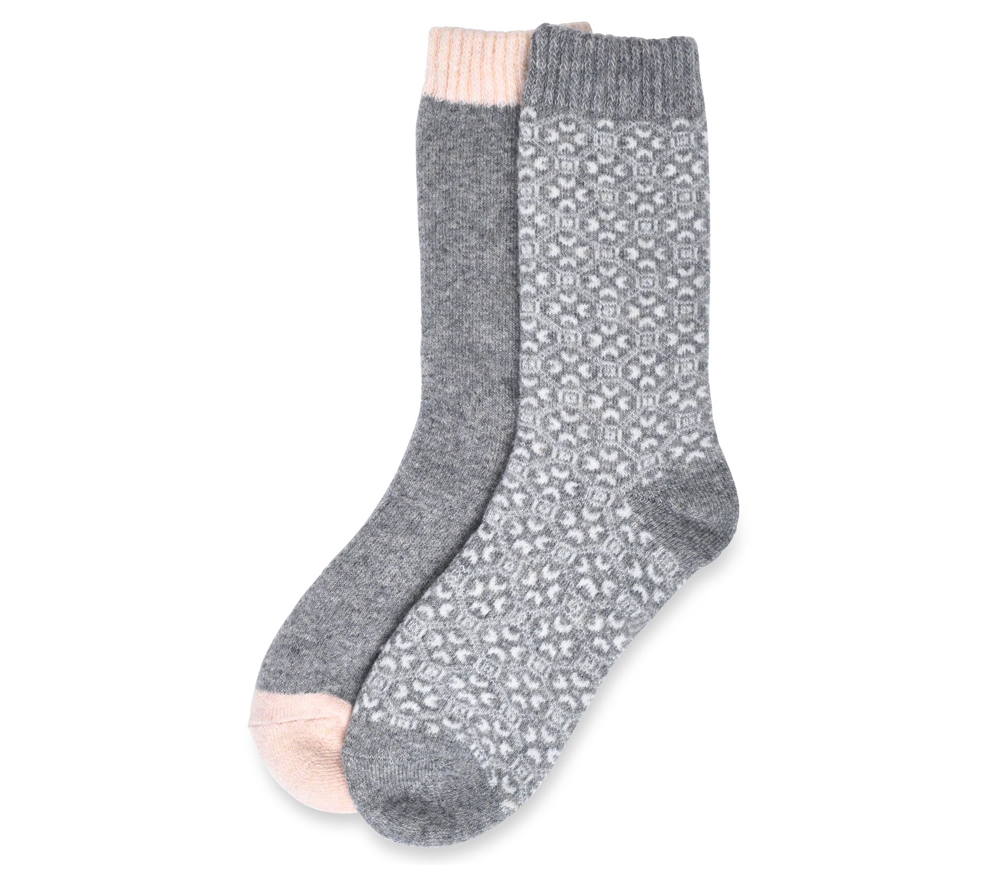 Gaahuu Womens 2-pk 25% Wool Blend Socks - QVC.com