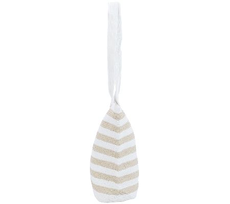 Denim & Co. Beach Bag with Zipper - QVC.com