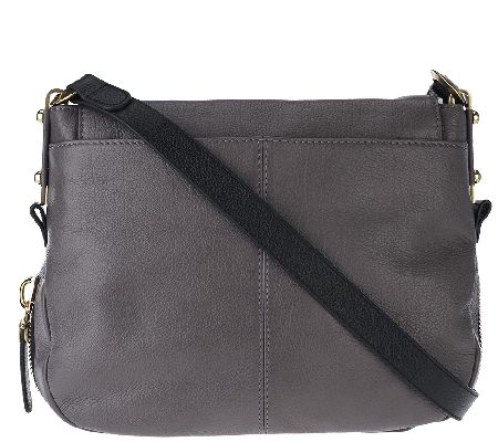 orYANY Italian Grain Leather Shoulder Bag - Corrine - QVC.com