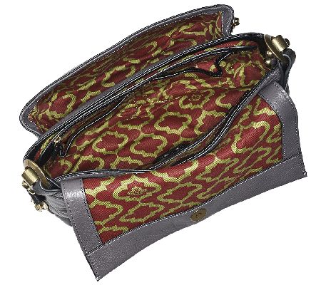 orYANY Italian Grain Leather Shoulder Bag - Corrine - QVC.com