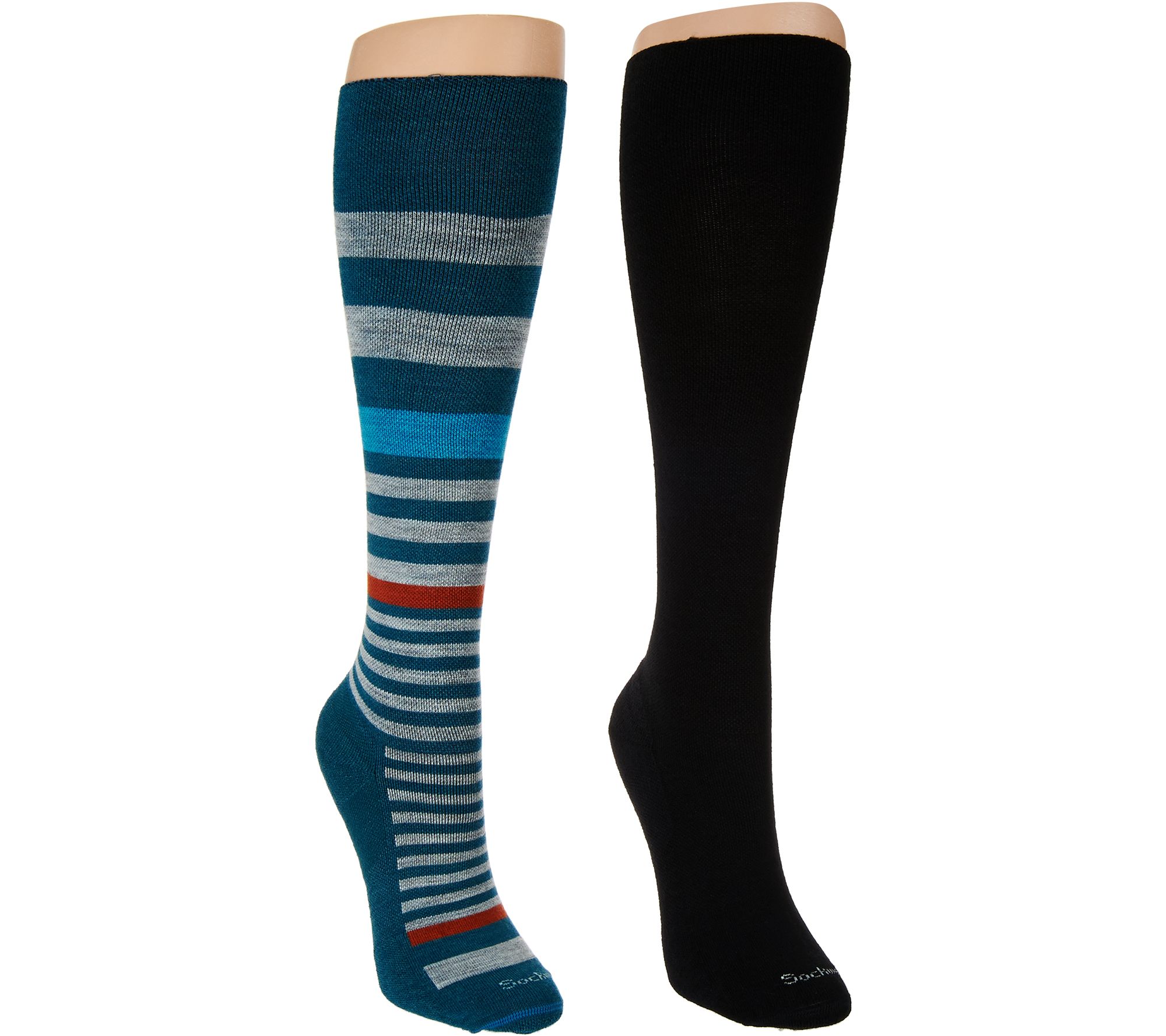 Sockwell Orbital Graduated Compression Socks Two Pack - QVC.com