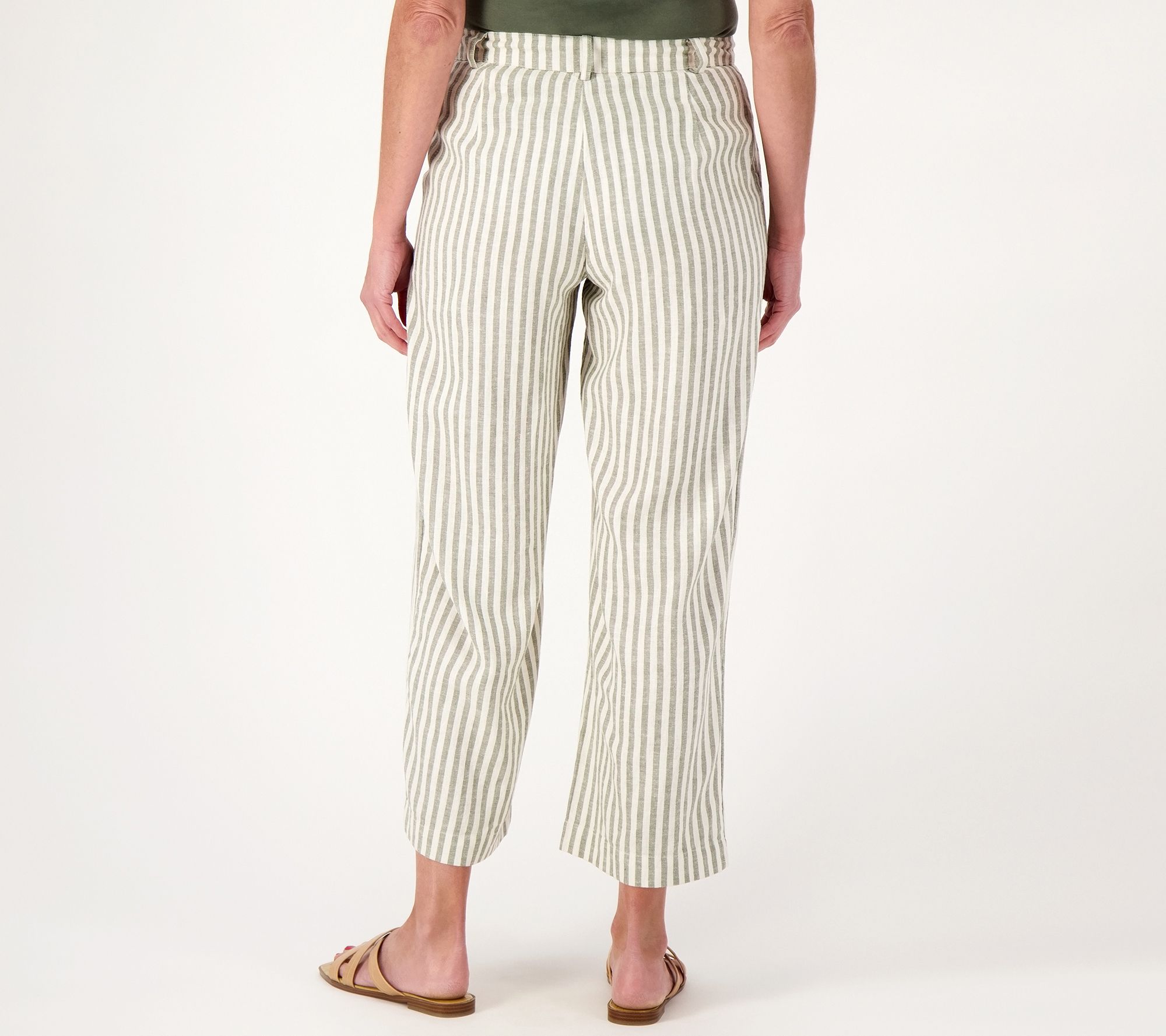 "As Is" Candace Cameron Bure Wide Leg Crop Pants - QVC.com