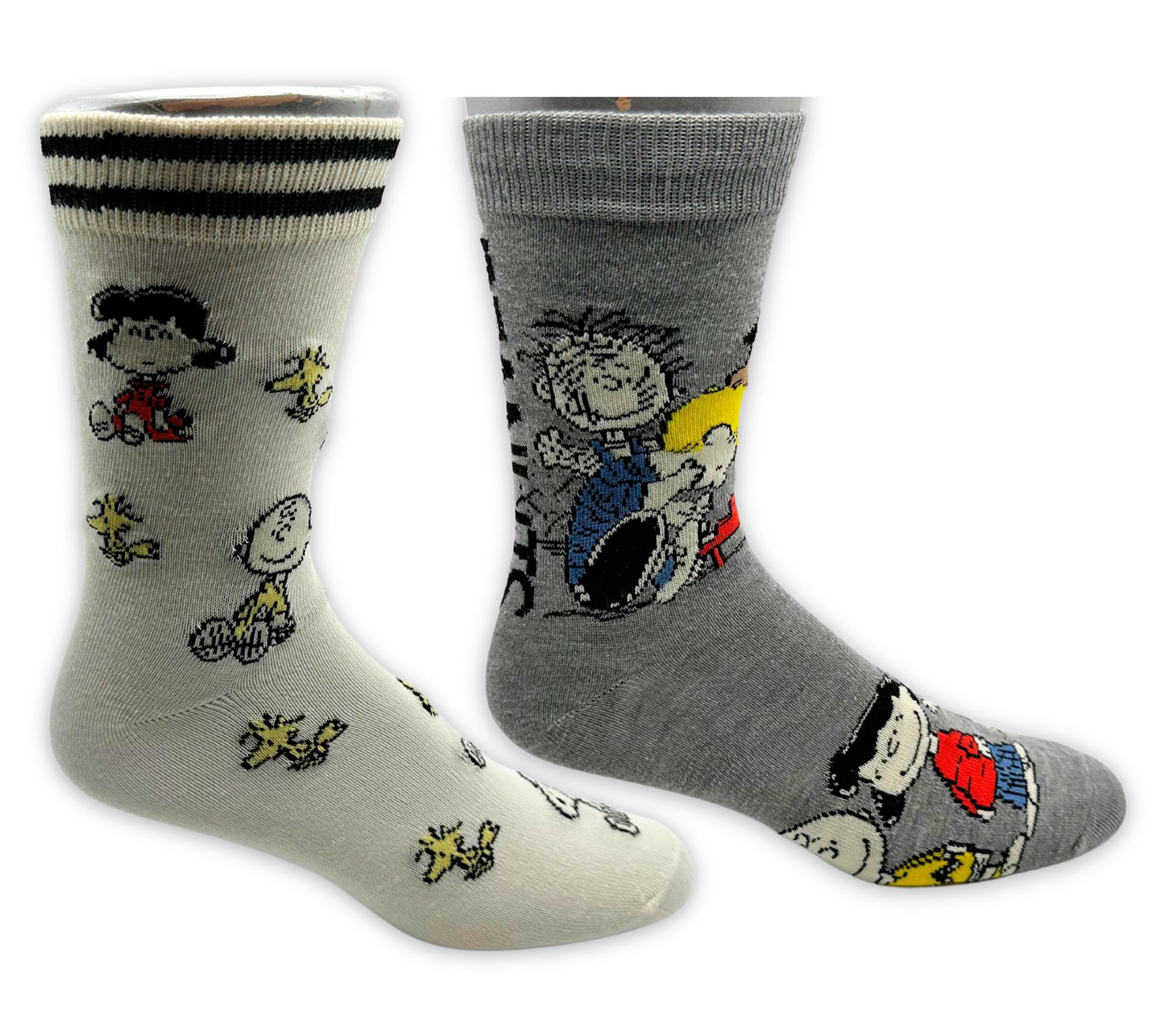 Peanuts Mens' Set of 2 Character Crew Socks - QVC.com