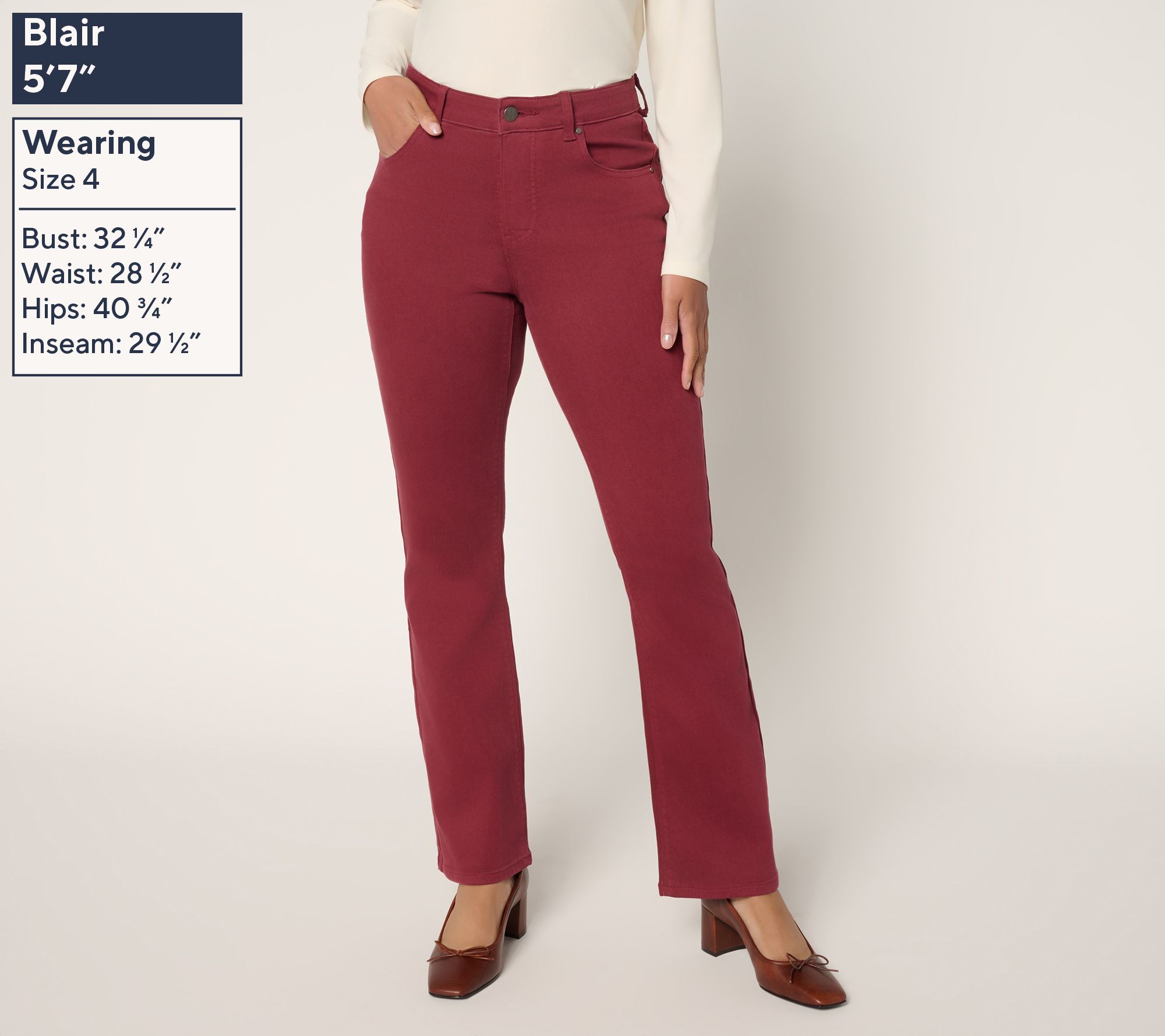 Women with Control Contour Curves Tall Color Jeans - QVC.com