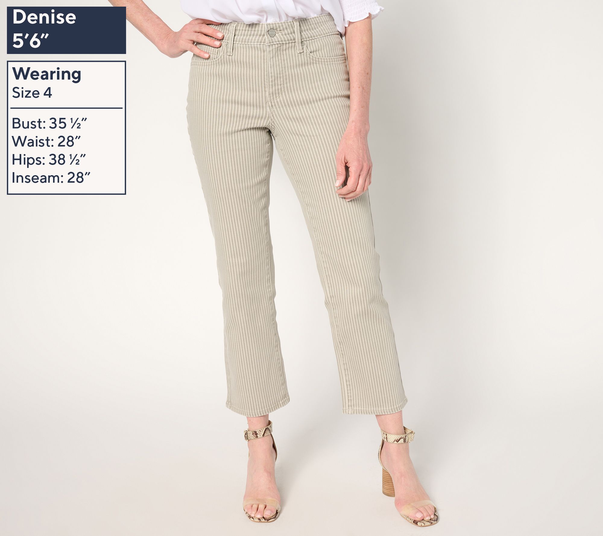 "As Is" NYDJ Ellison Tall Straight Leg Ankle Jean with Cool Embrace ...