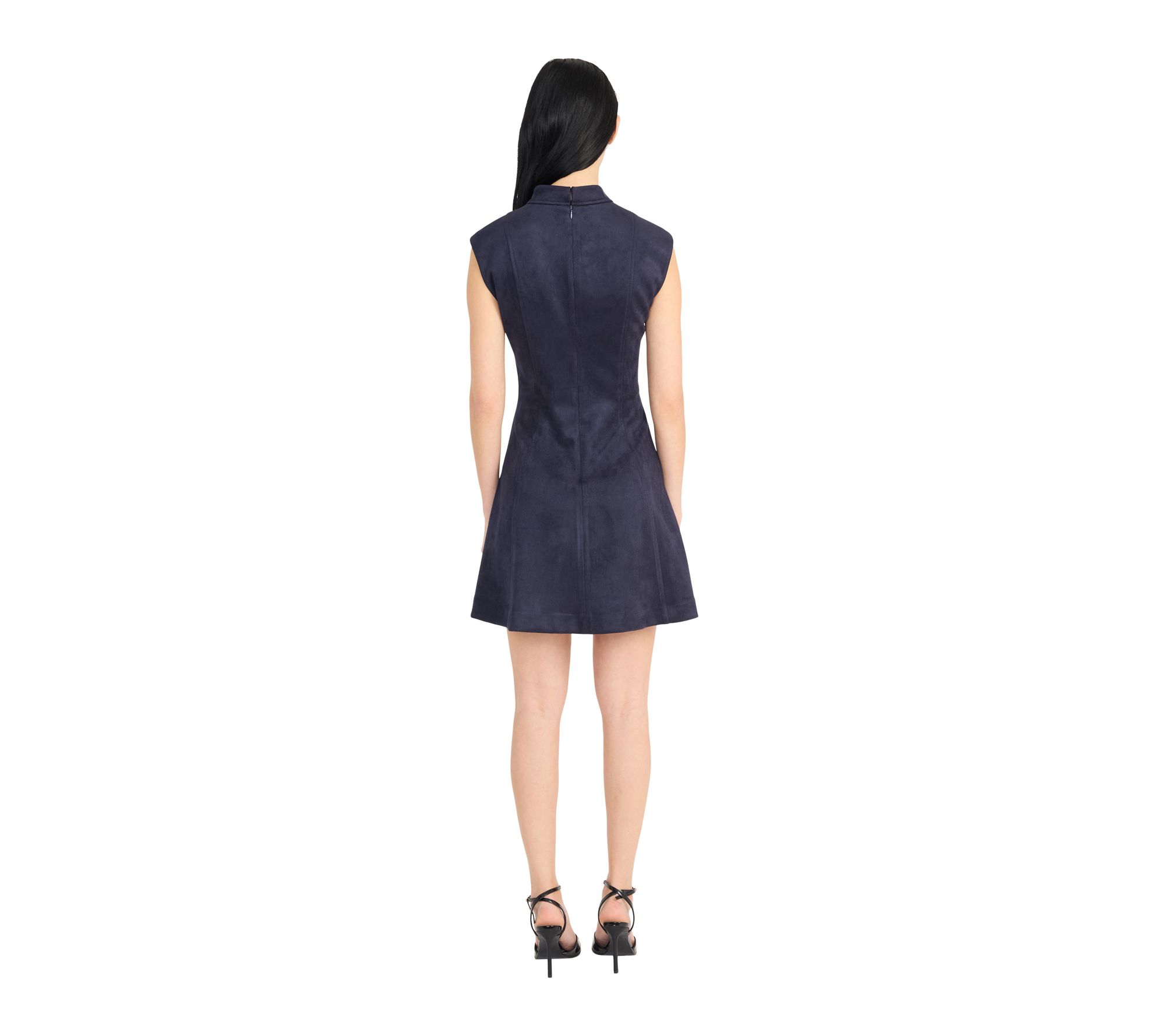 Donna Morgan Mini Suede Dress - QVC.com