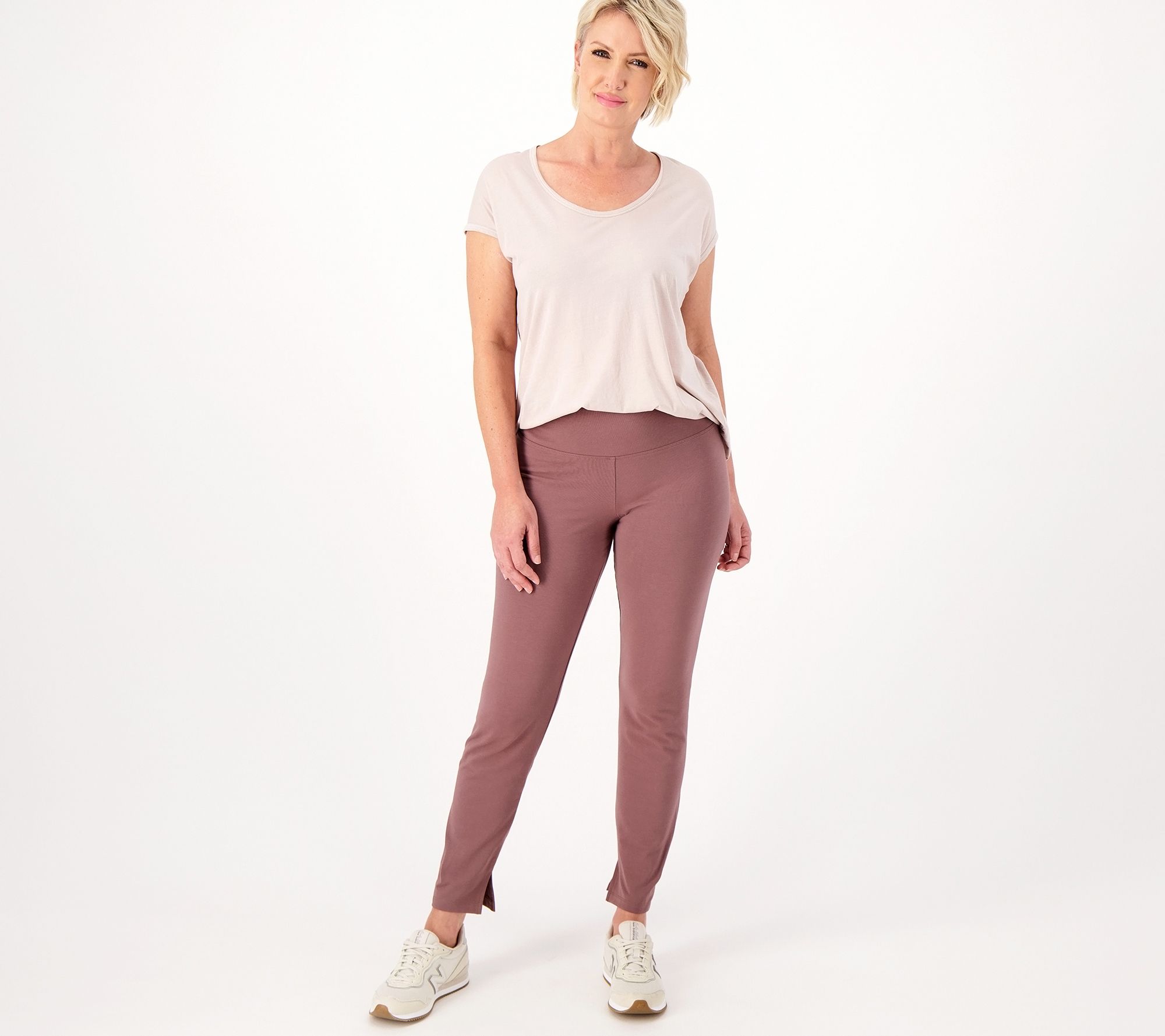 Women with Control Tummy Control Slim Leg Ankle Pants - QVC.com