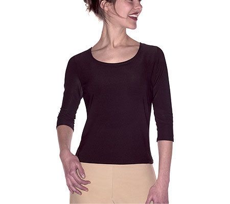 Spanx Slim X Reversible 3/4 Sleeve Top - QVC.com