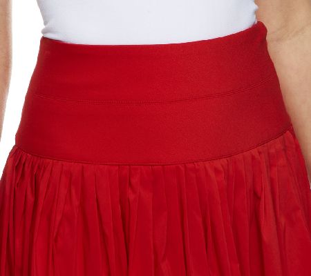 G.I.L.I. A-Line Skirt with Pleating Details - QVC.com