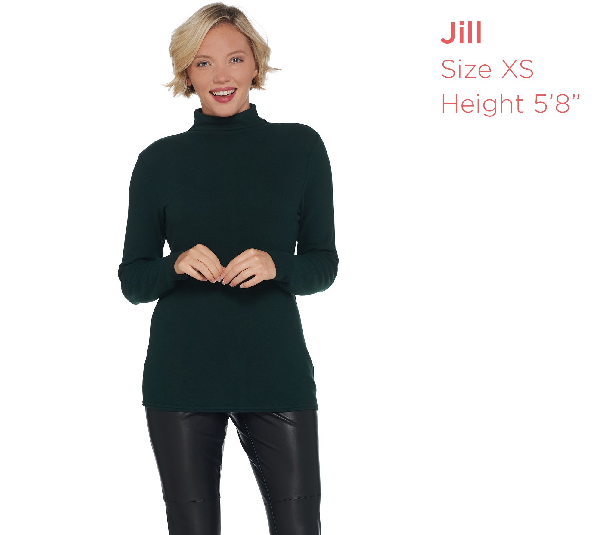 "As Is" Lisa Rinna Collection Brushed Hacci Long Sleeve Top - QVC.com