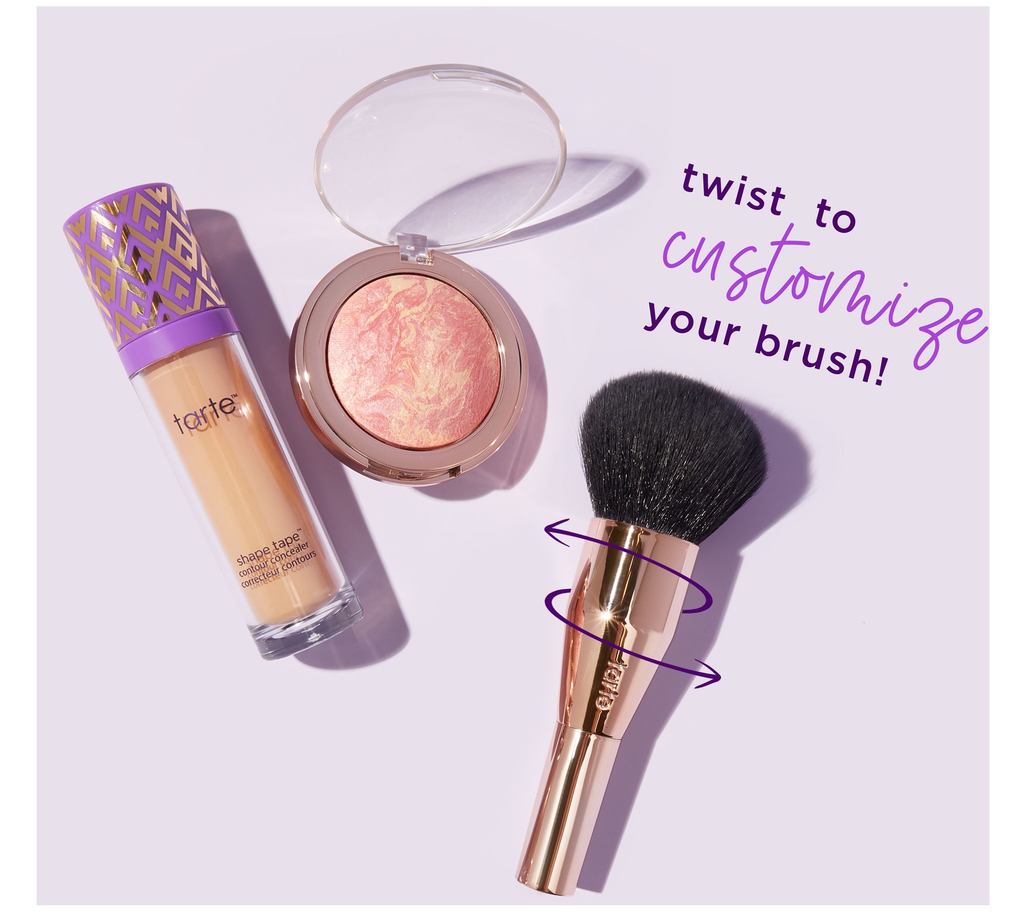 (QVC) tarte Super-Size Shape Tape Dream Team 3pc Auto-Delivery ...