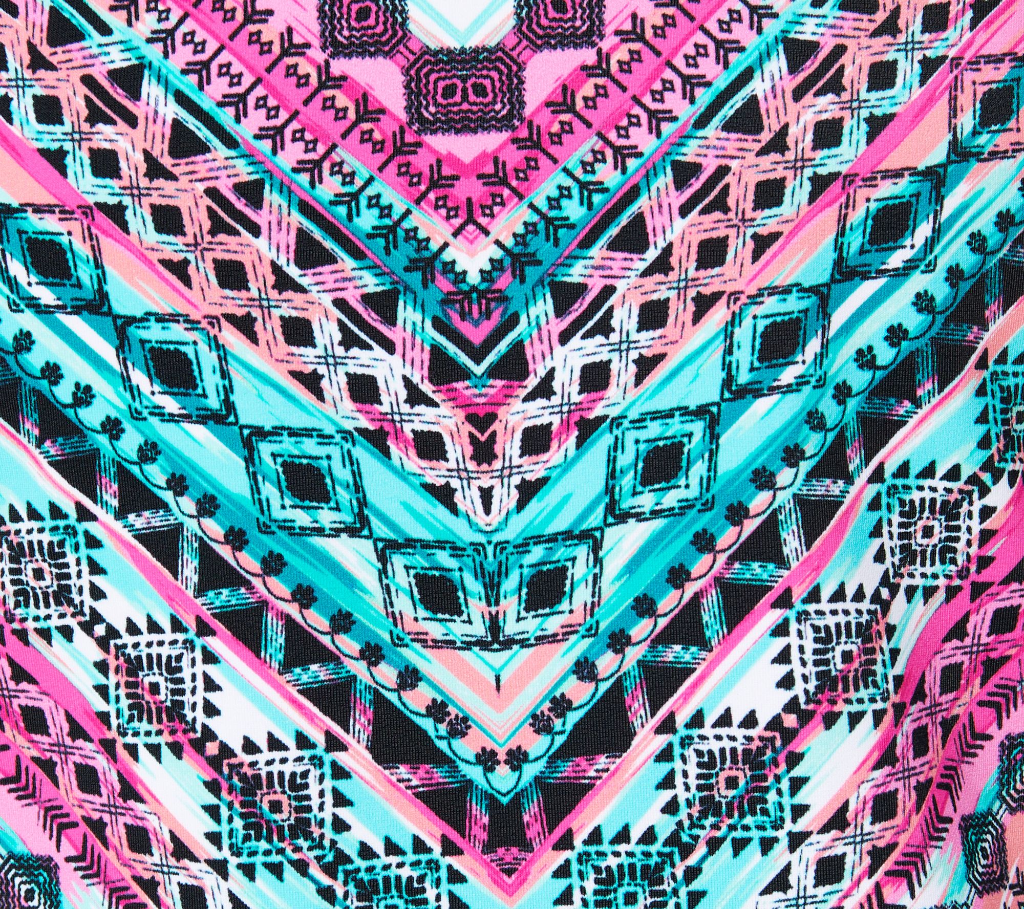 "As Is" Kim Gravel x Swimsuits For All Scarf Tankini - QVC.com