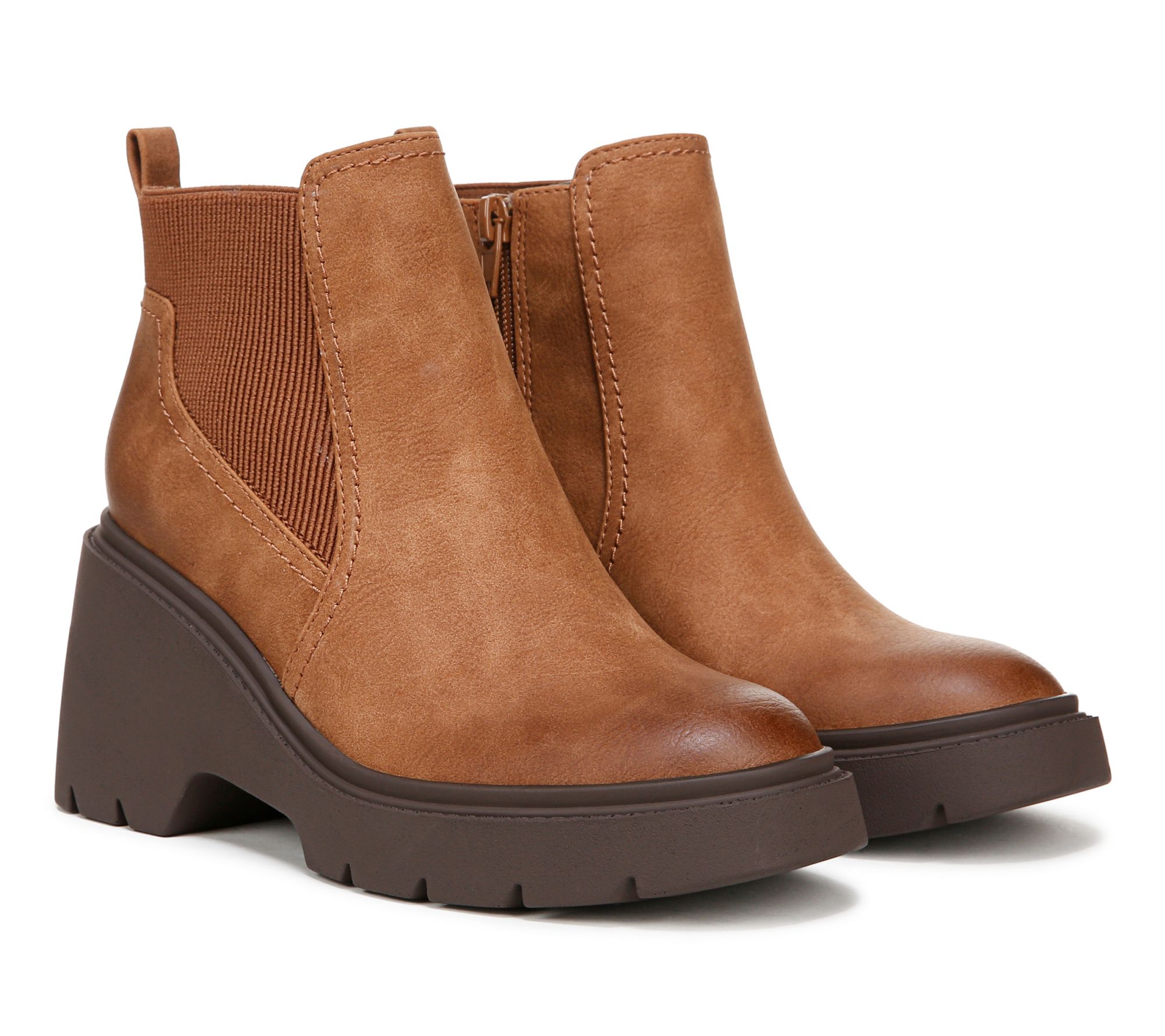 SOUL Naturalizer Platform Chelsea Booties - Cora - QVC.com