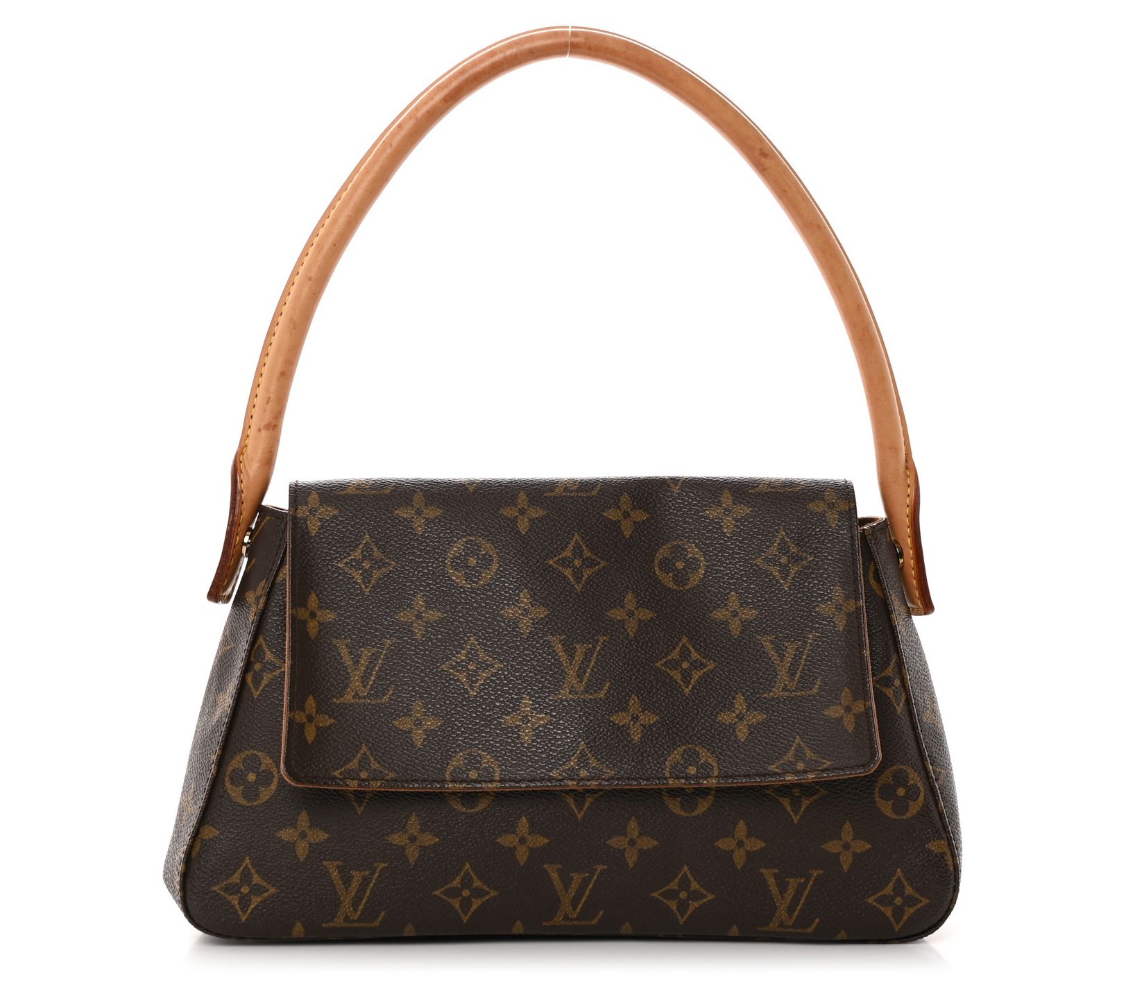 Pre-Owned Louis Vuitton Looping MM Monogram Mini Brown - QVC.com