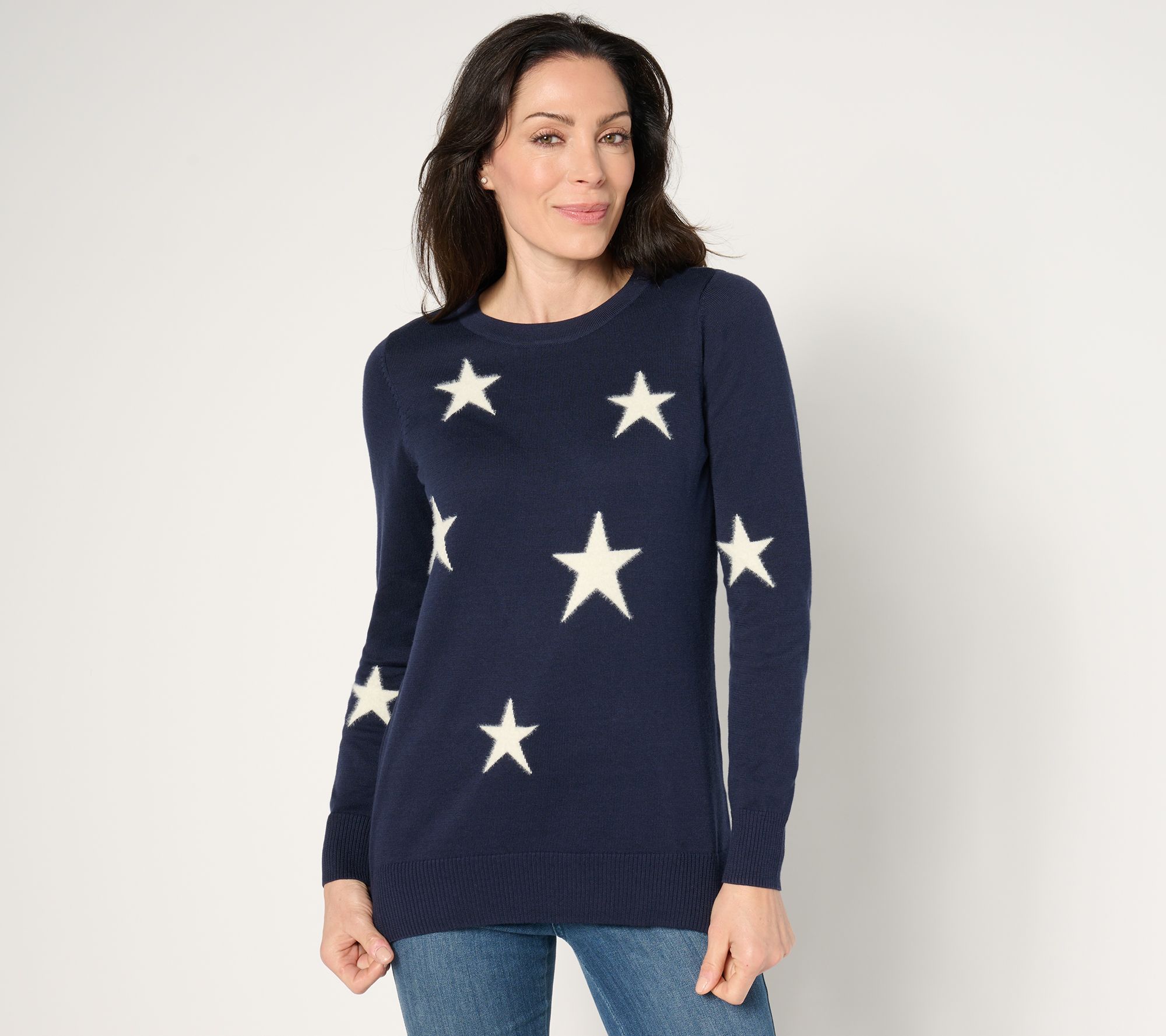 "As Is" Belle by Kim Gravel Star Power Sweater - QVC.com