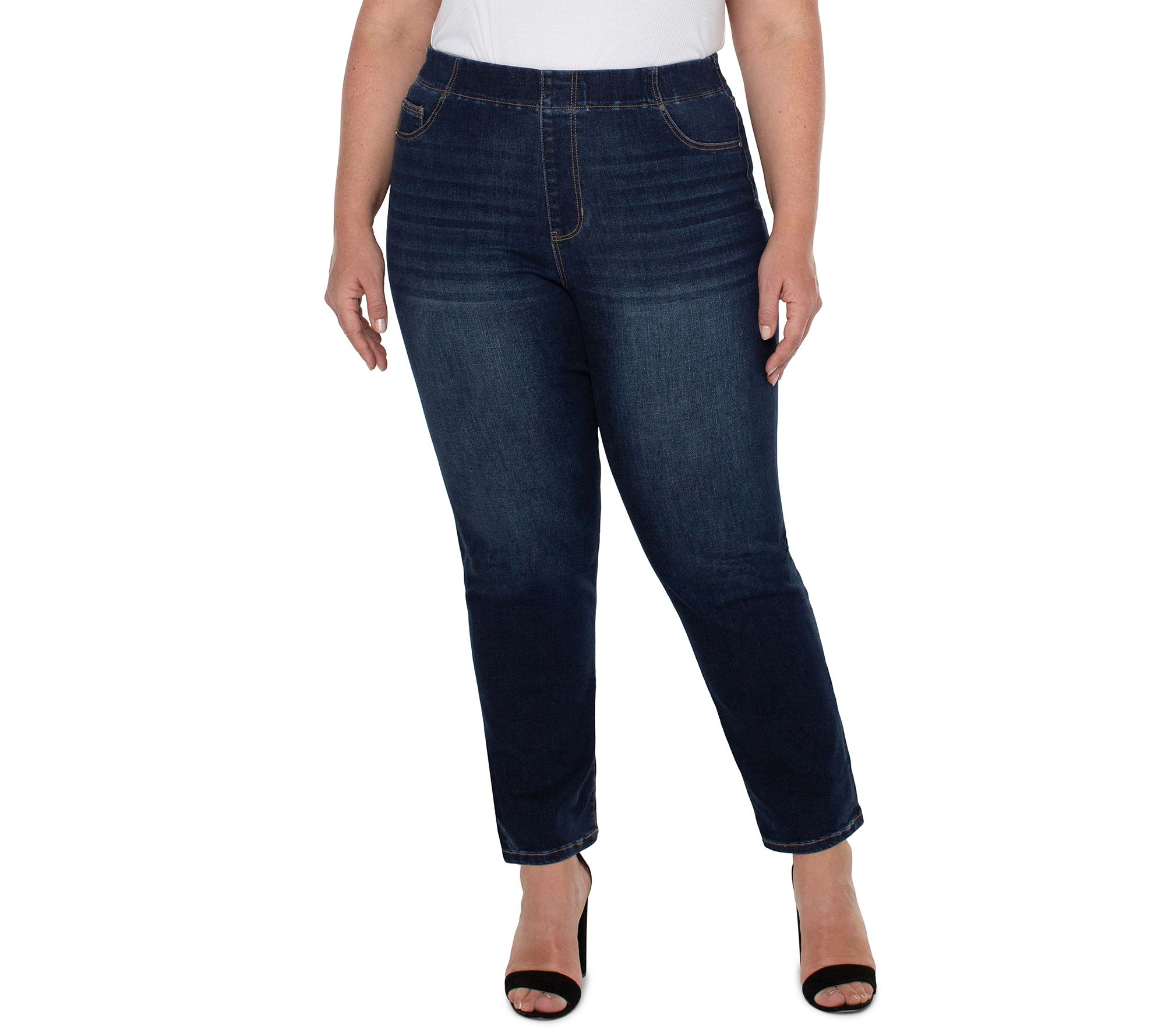 Liverpool Chloe Pull-On Slim Jean - QVC.com