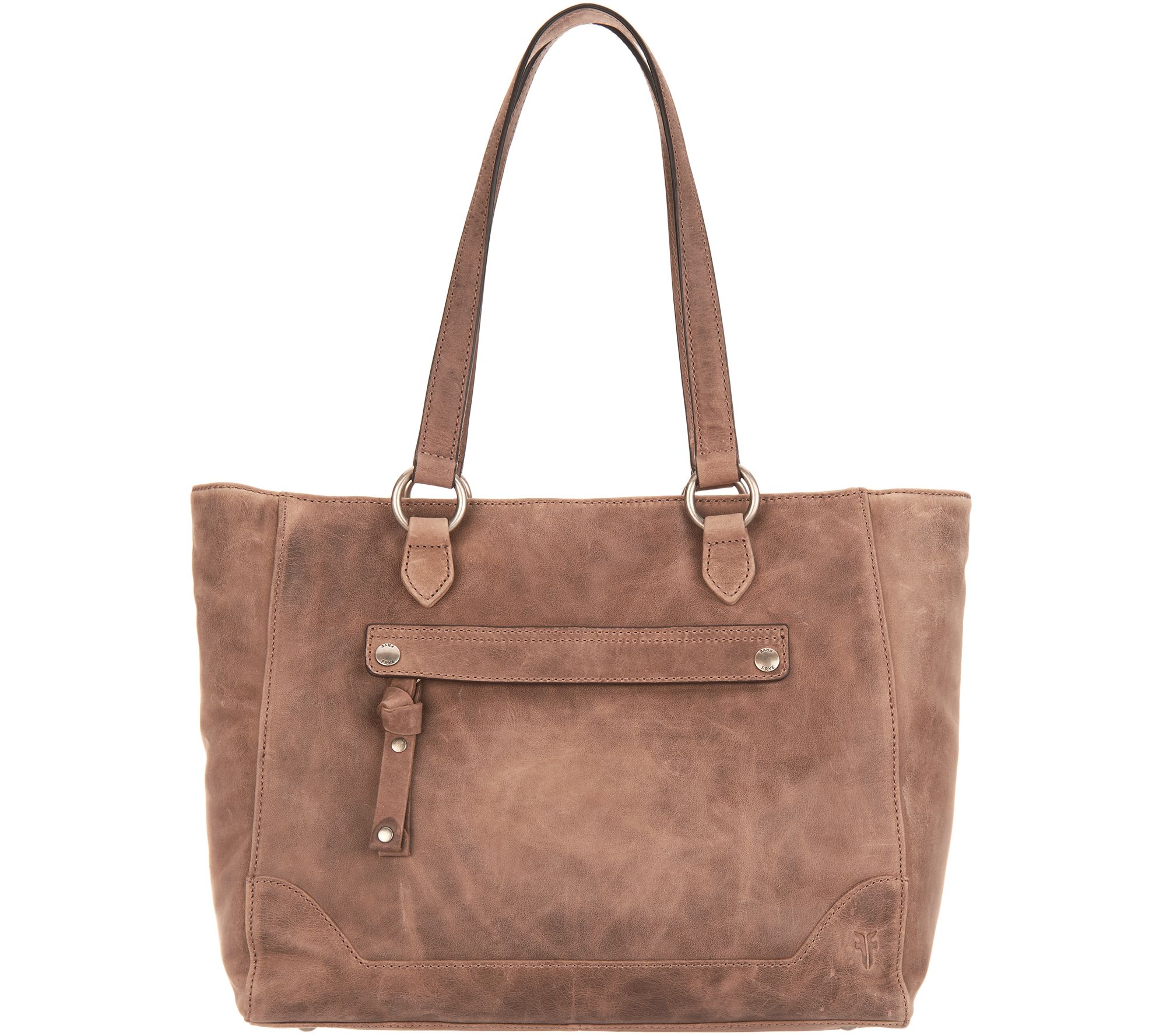 Frye Leather Melissa Zip Top Tote - QVC.com