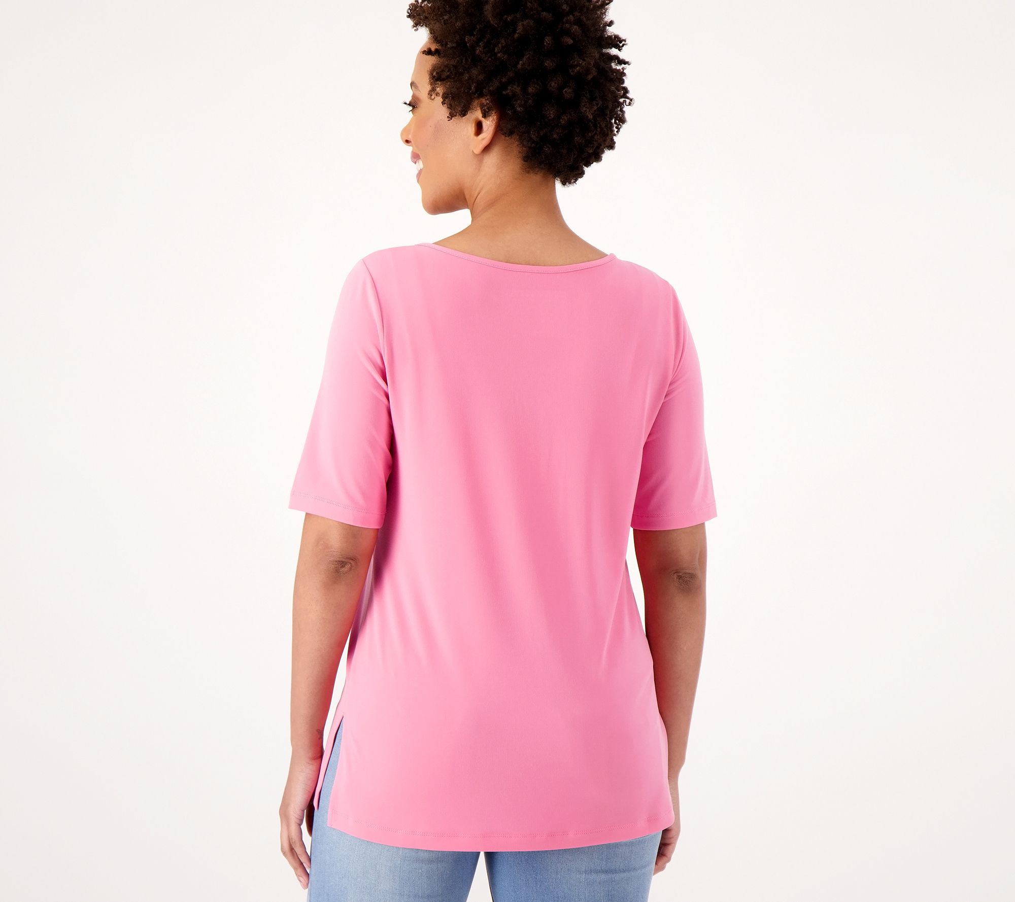 "As Is" Susan Graver Modern Essentials Set of 2 Liquid Knit Tops - QVC.com