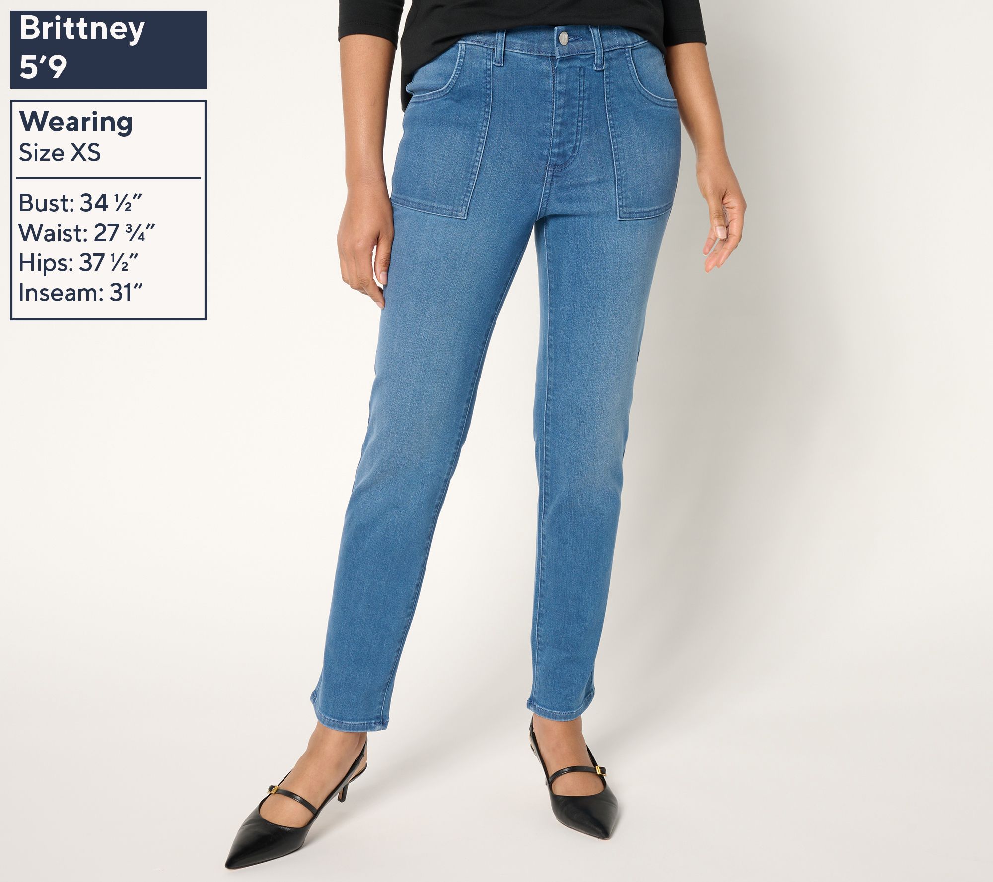 Women with Control Regular Contour Curves Straight Leg Jeans - QVC.com