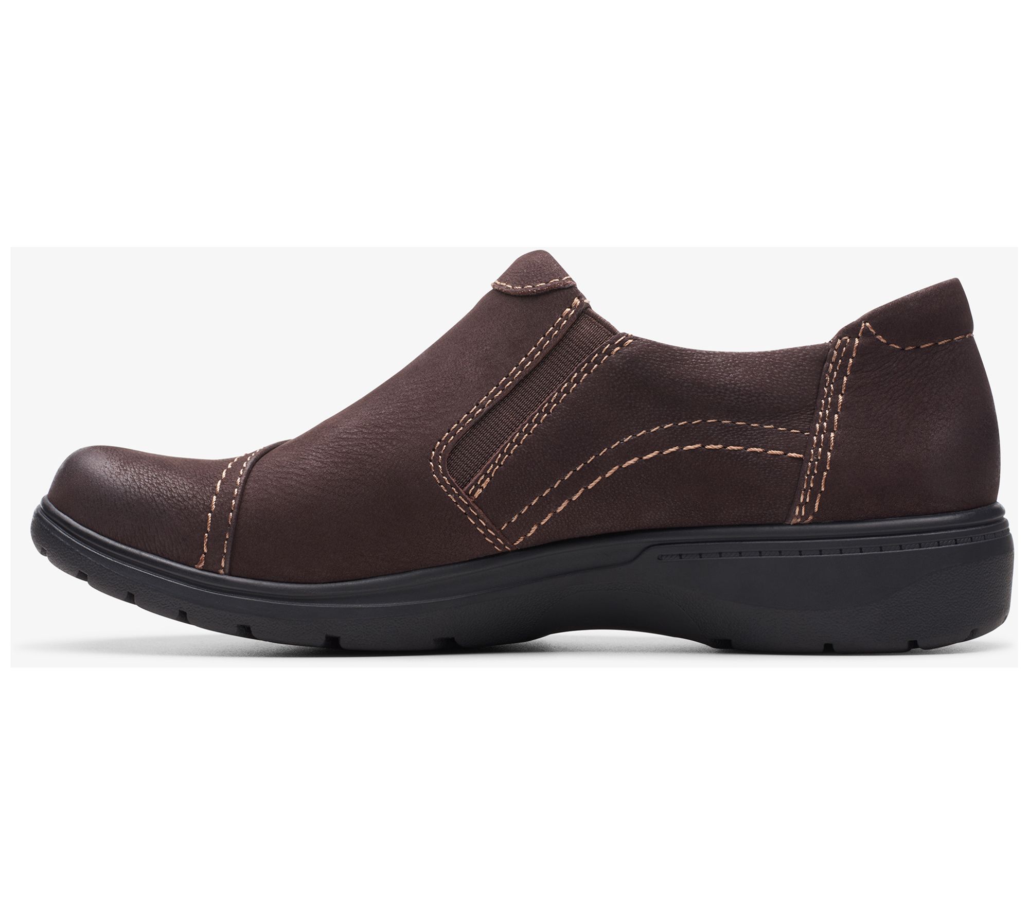 Clarks Collection Leather Slip Ons- Carleigh Ray - QVC.com