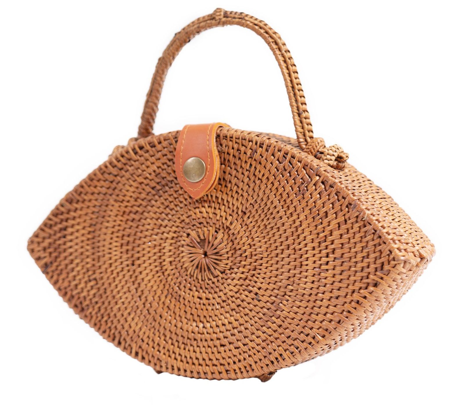 Jelavu Iris Woven Rattan Tote - QVC.com