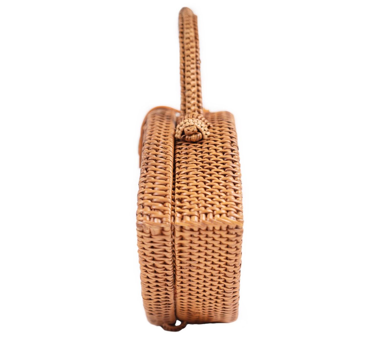 Jelavu Iris Woven Rattan Tote - QVC.com