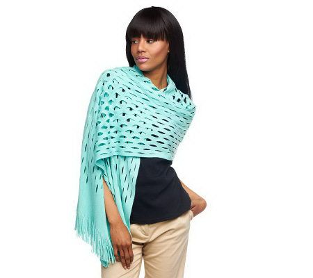 Layers by Lizden Marvelush Oval Patterned Wrap - QVC.com