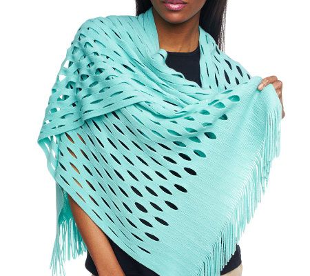 Layers by Lizden Marvelush Oval Patterned Wrap - QVC.com