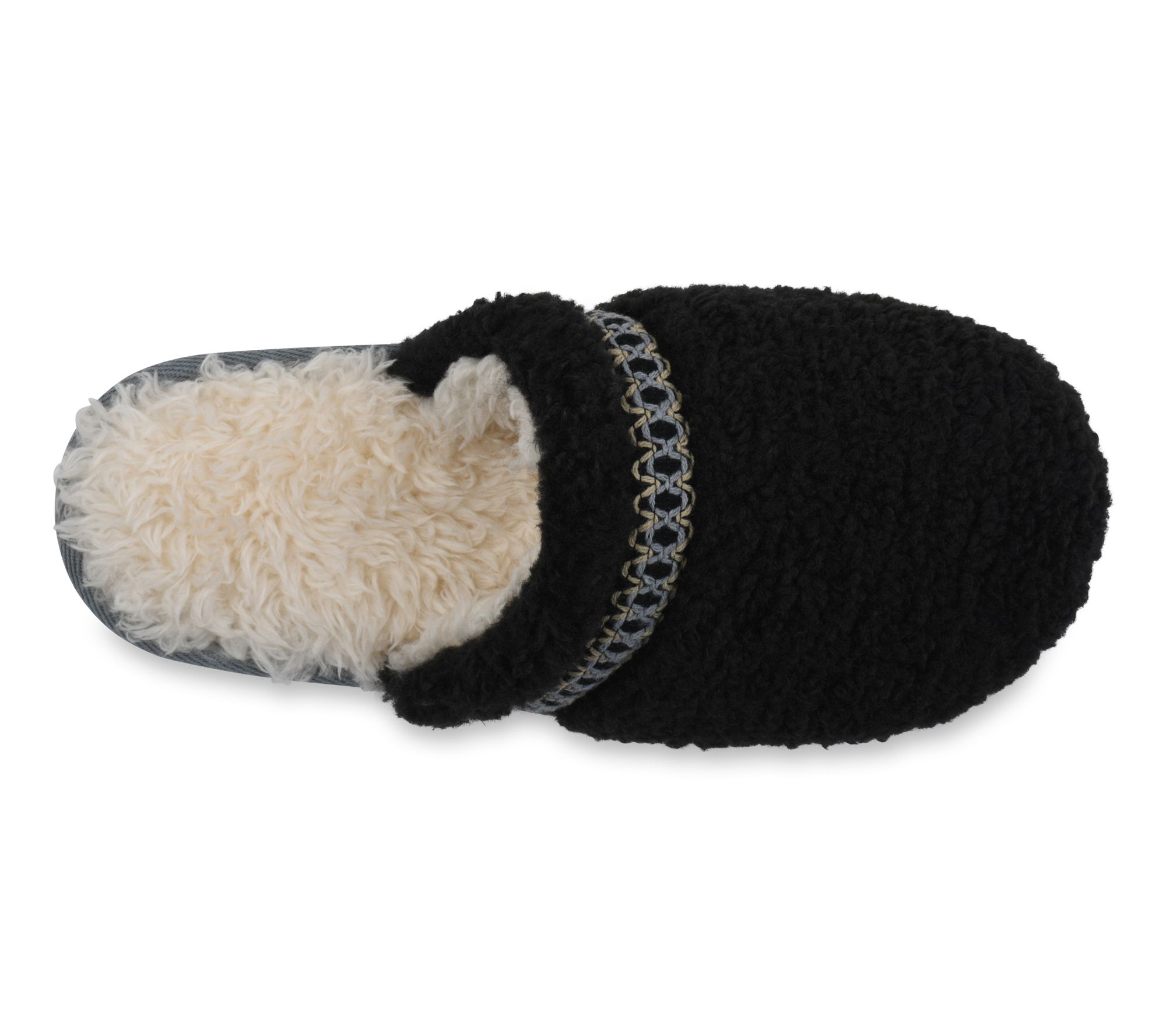 GaaHuu Indoor/Outdoor Memory Foam Trim Detail Scuff Slipper - QVC.com