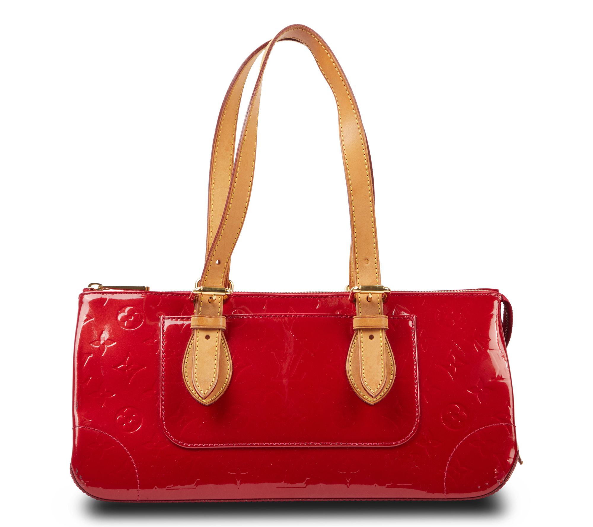 Pre-Owned Louis Vuitton Rosewood Avenue Monogram Red Vernis - QVC.com