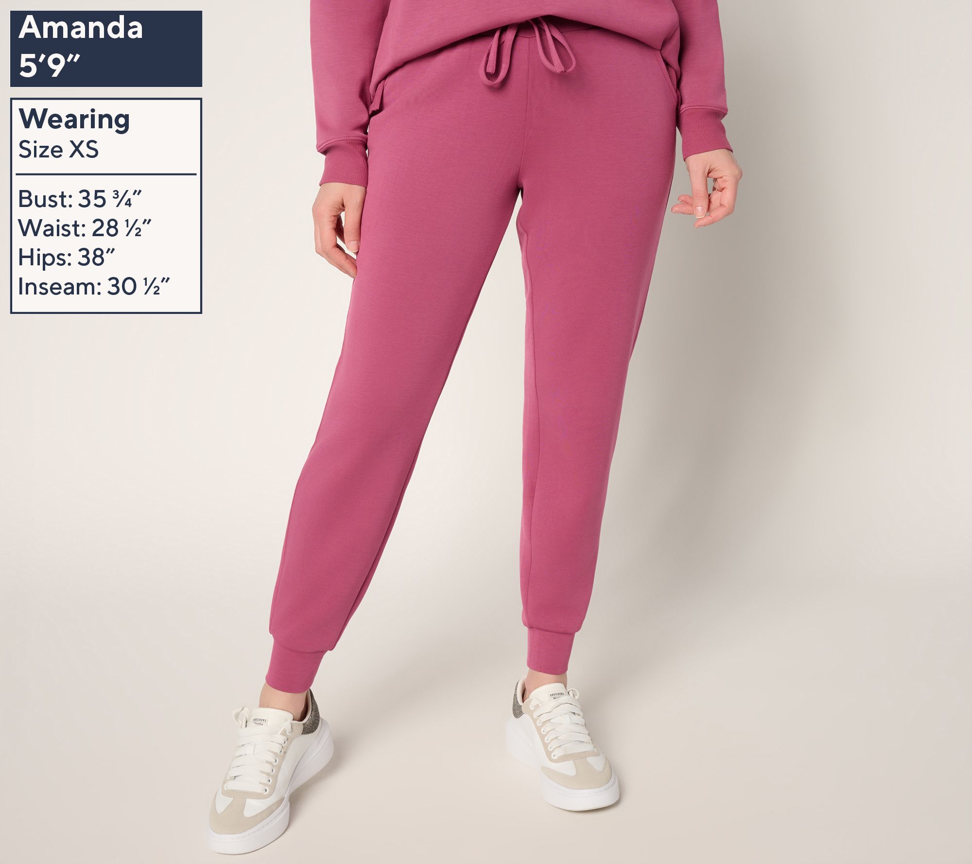 Belle by Kim Gravel ScubaLuxe Joggers with Drawstring - QVC.com