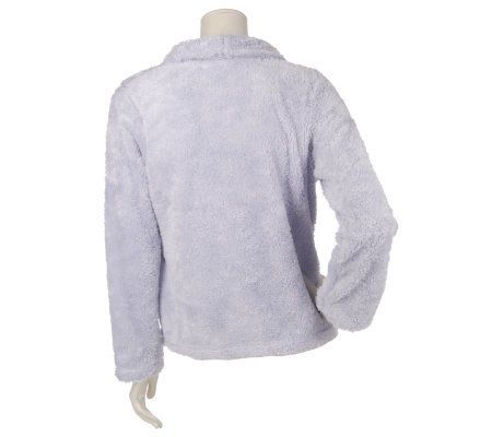 Anybody Angel Fleece Bed Jacket with Shawl Collar - QVC.com