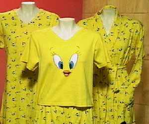 Warner Bros. Tweety Eyes V-Neck Nightshirt - QVC.com
