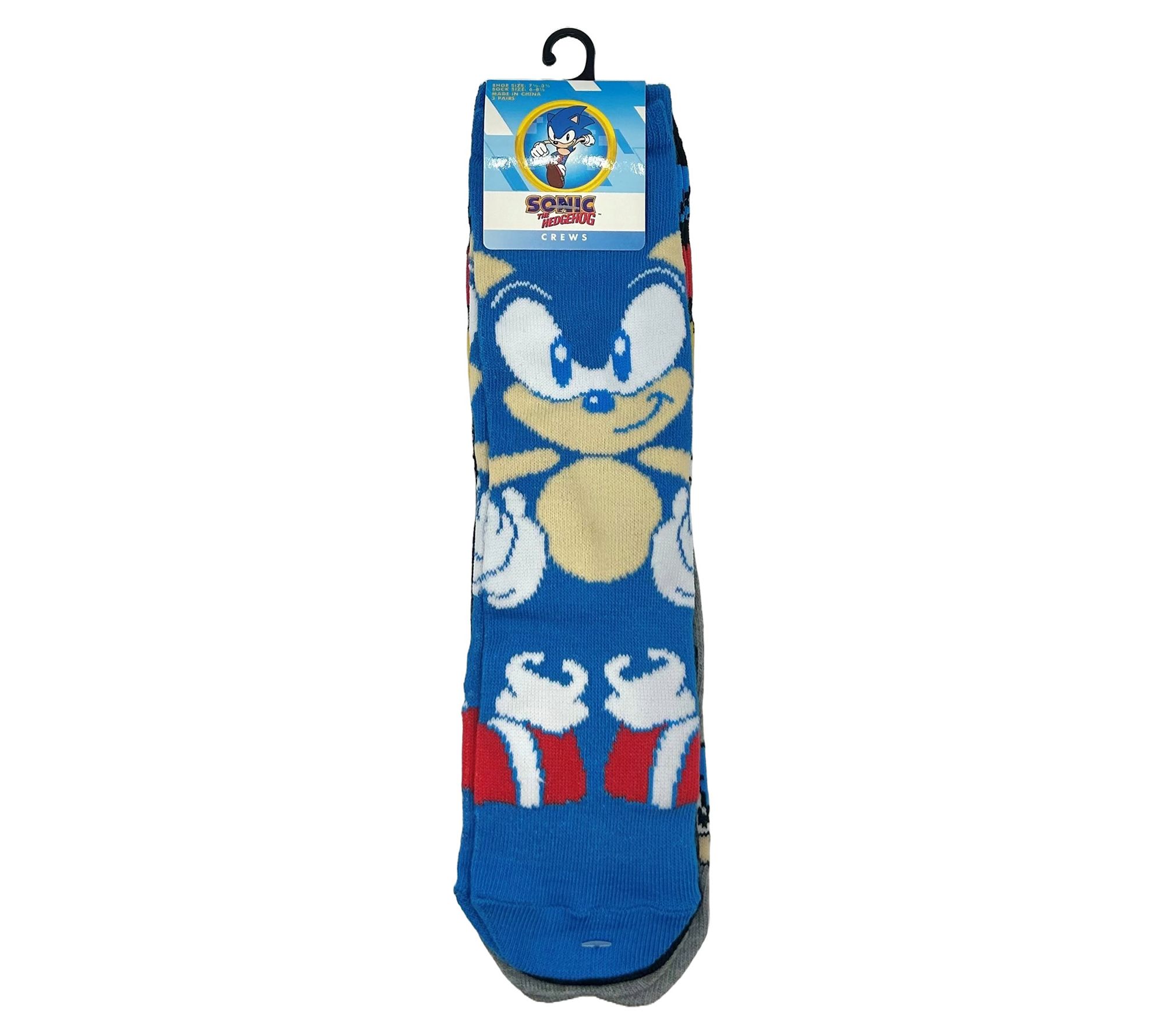 Sonic Boy's Character Crew Socks - 3 Pair - QVC.com