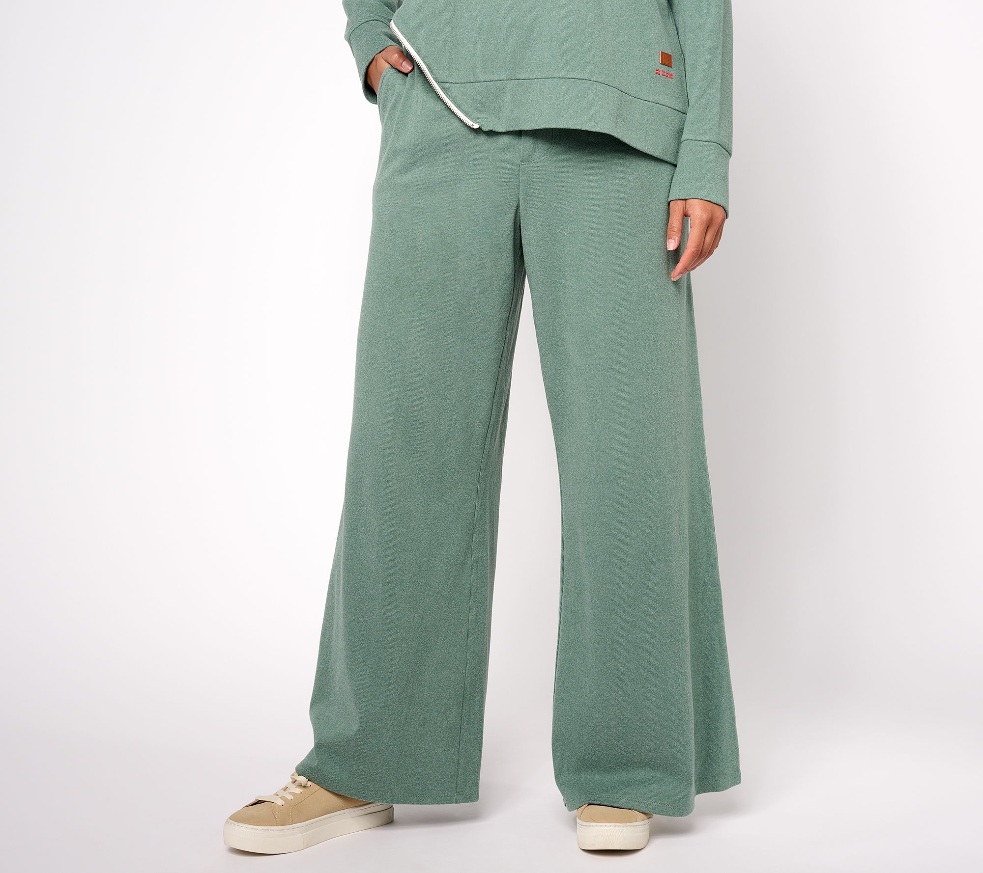 Peace Love World Textured Knit Monica Pant - QVC.com