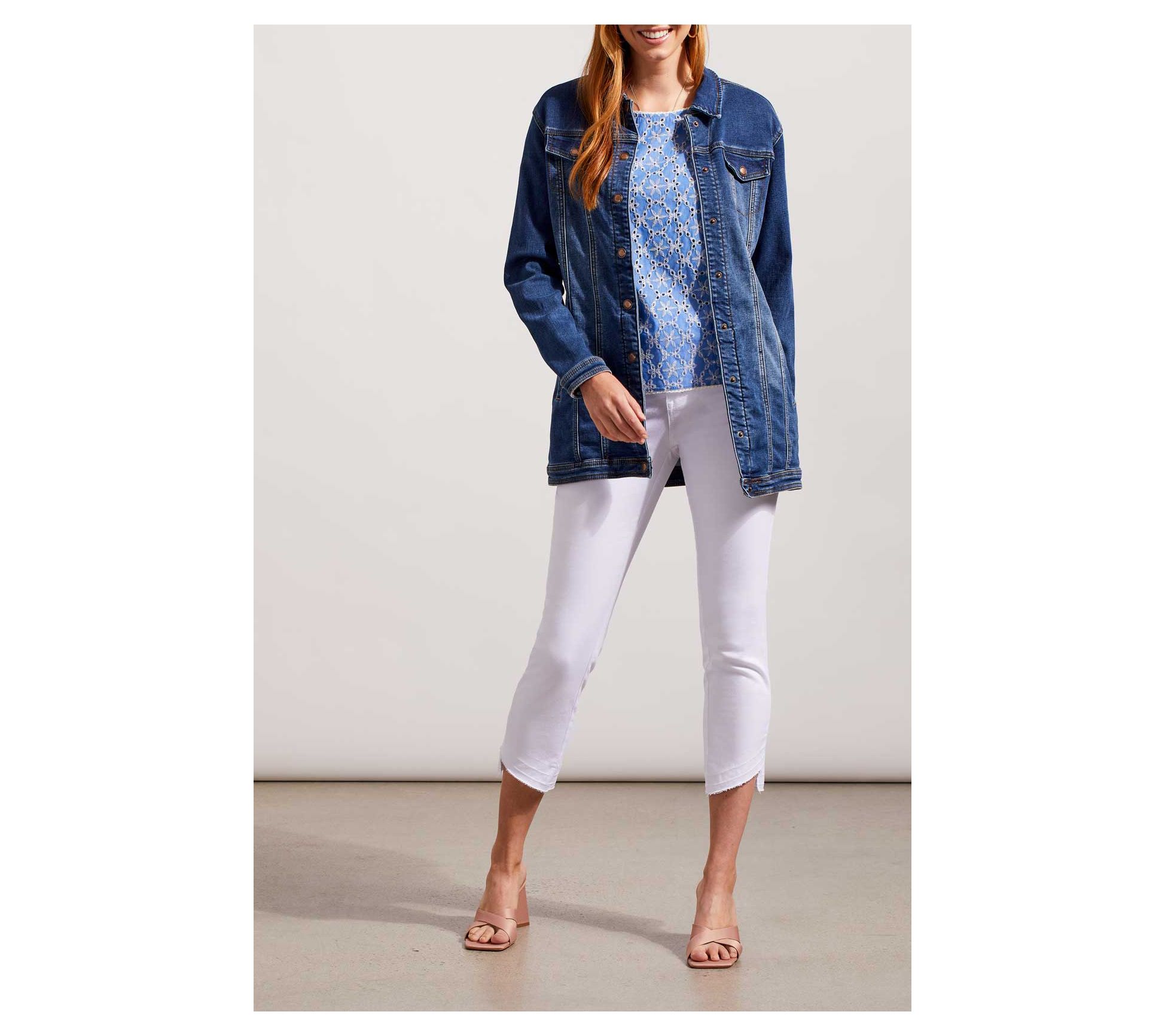 Tribal Maxi Denim Jacket - QVC.com