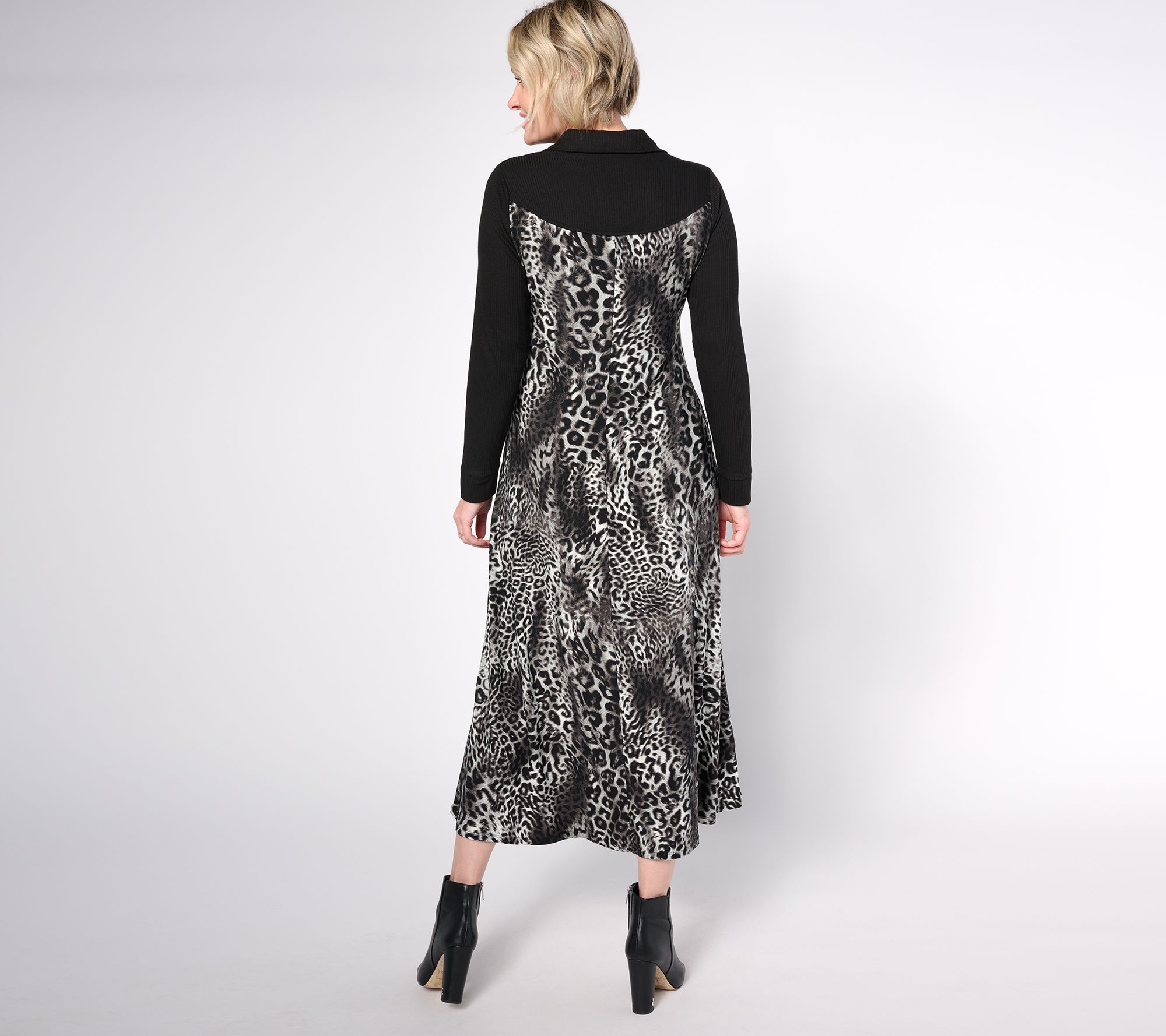 Attitudes by Renee Petite Bib Front Maxi Dress - QVC.com