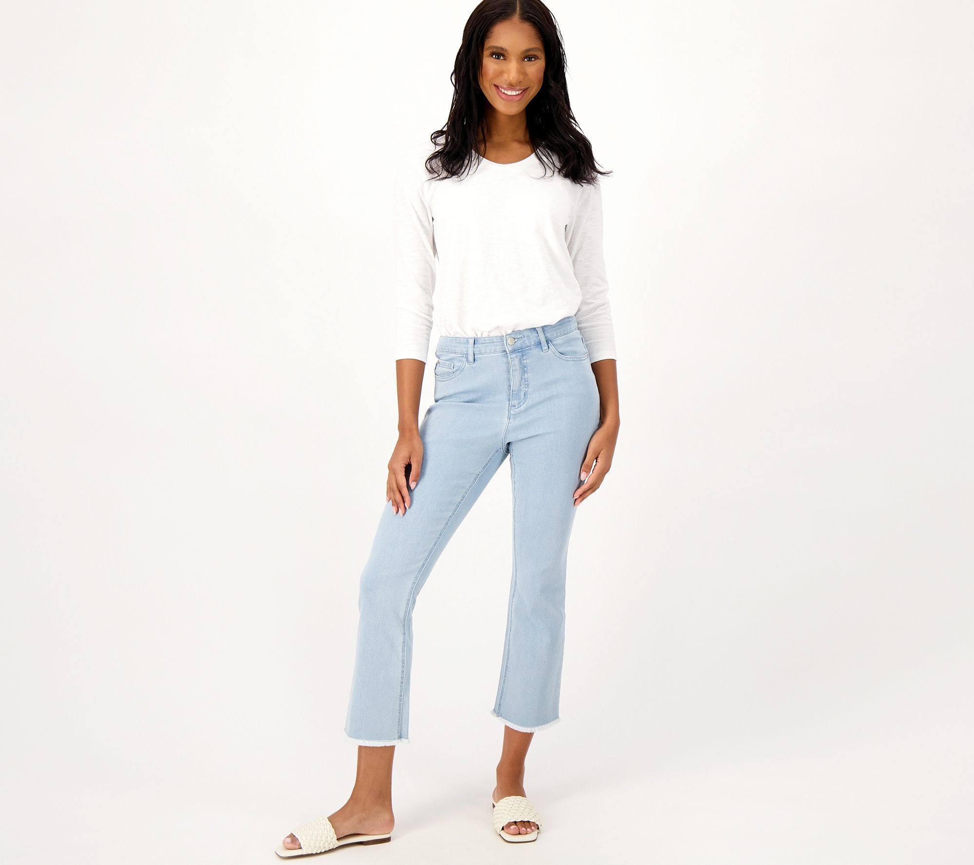 "As Is" Studio Park x Amy Stran Petite All The Time Denim Jeans - QVC.com