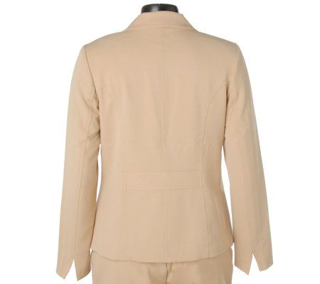 Dialogue Twinstretch Fully Lined Jacket and Walk Shorts - QVC.com