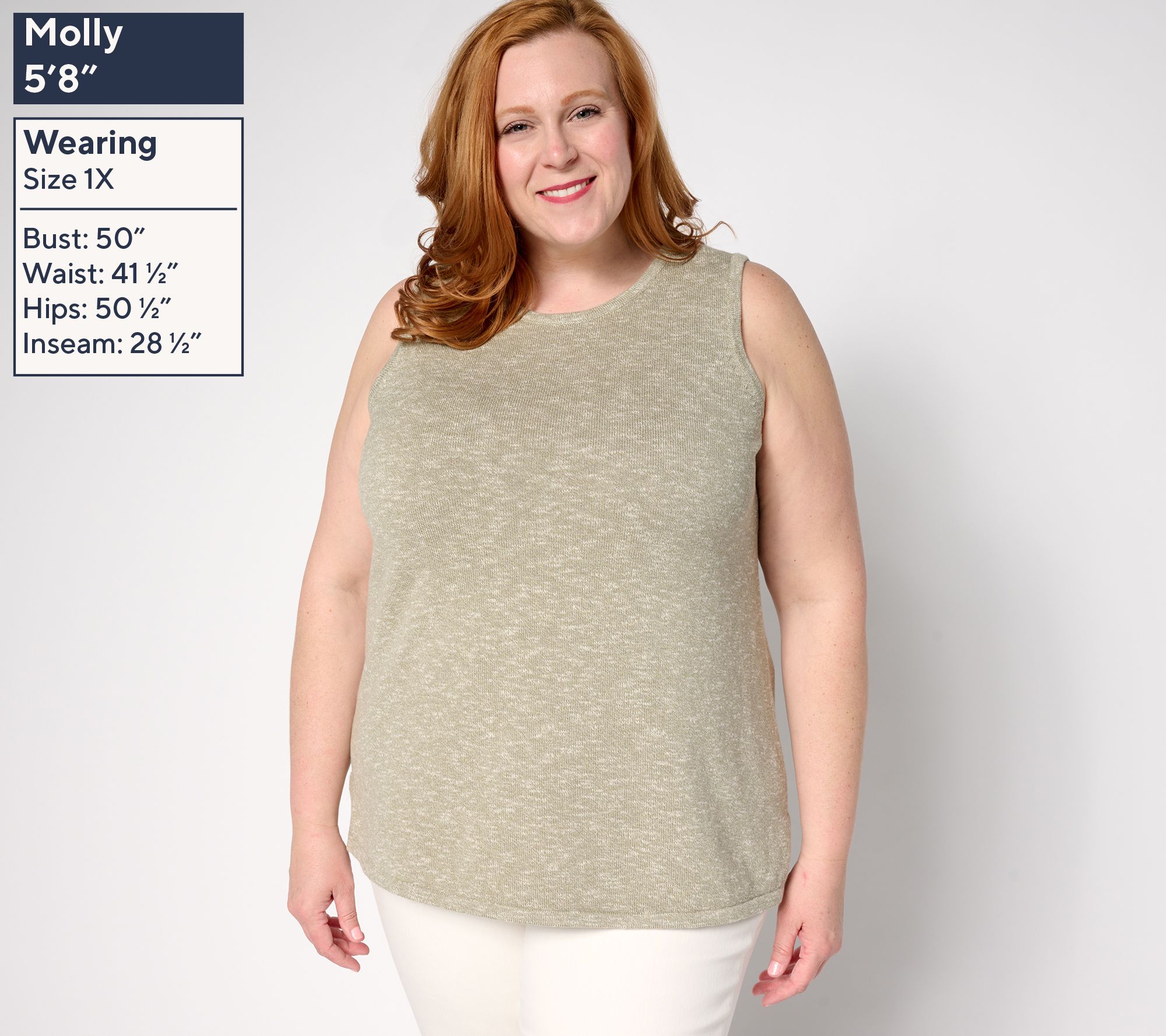 Martha Stewart Signature Modern Knit Tank Top - QVC.com