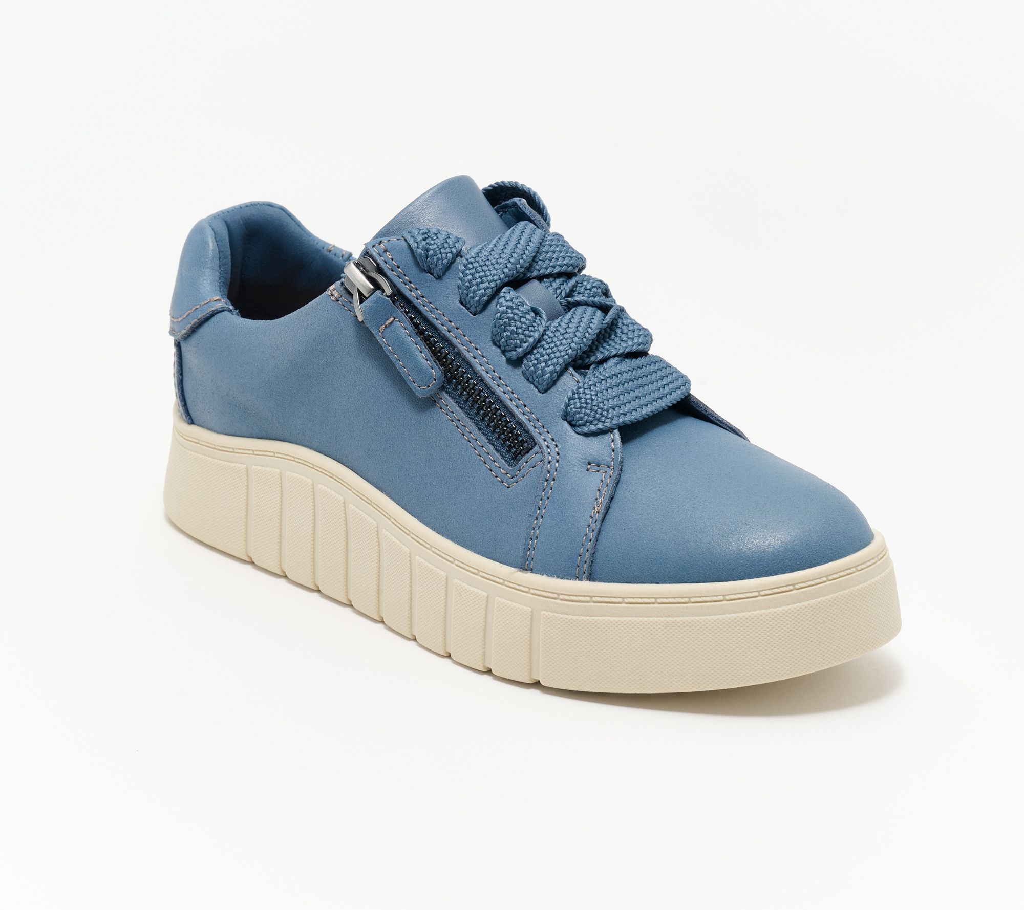Clarks Collection Leather Lace-Up Sneakers -Mykah Joy - QVC.com
