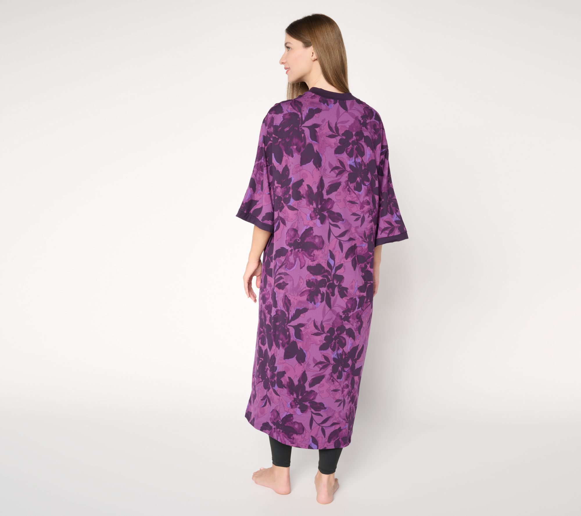Stan Herman Sueded Jersey Caftan - QVC.com