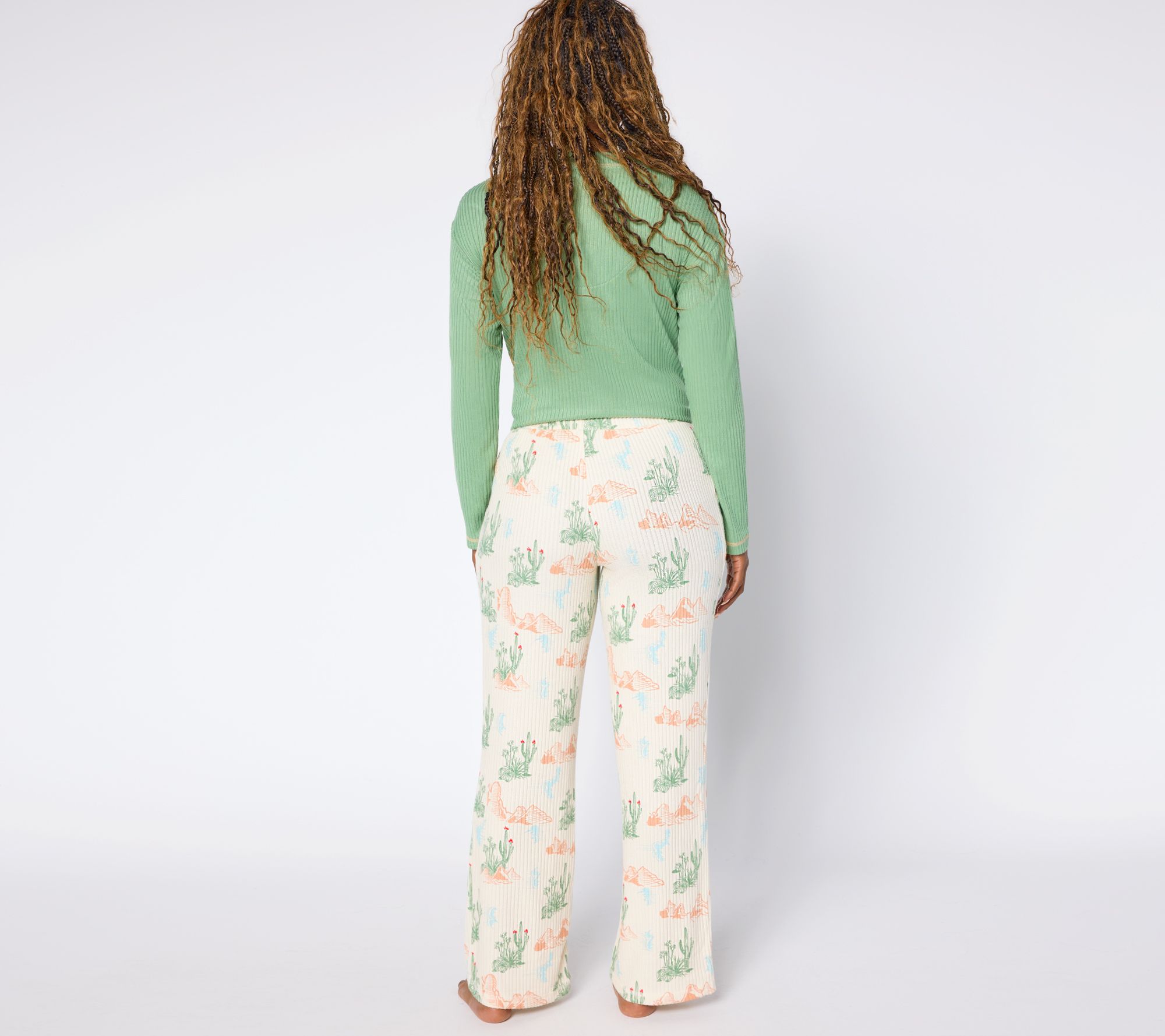 "As Is" MUK LUKS Butter Knit Western Prarie Pajama Set - QVC.com