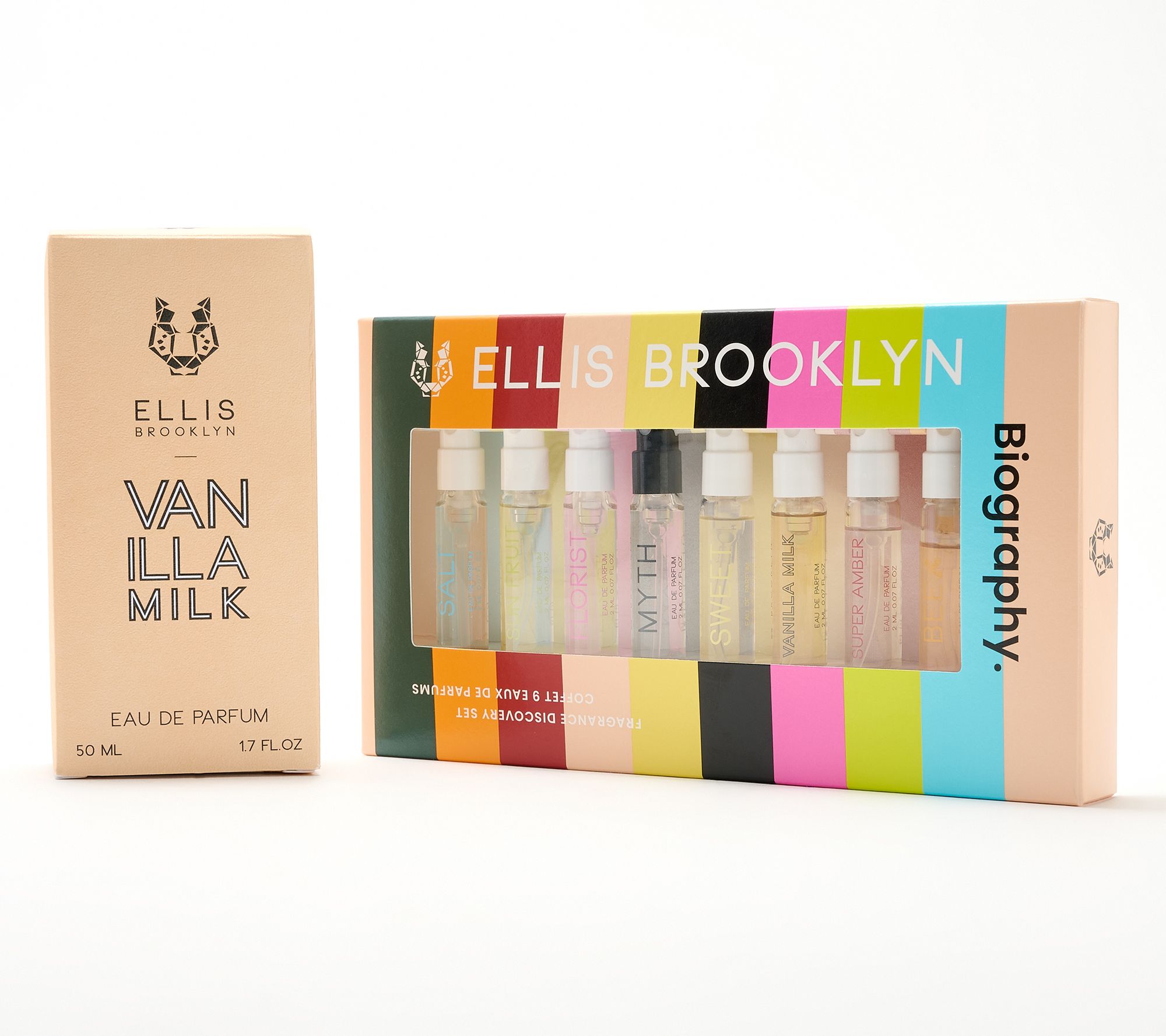 Ellis Brooklyn 1.7-oz Vanilla Milk & Biography 9-pc Discovery Set - QVC.com